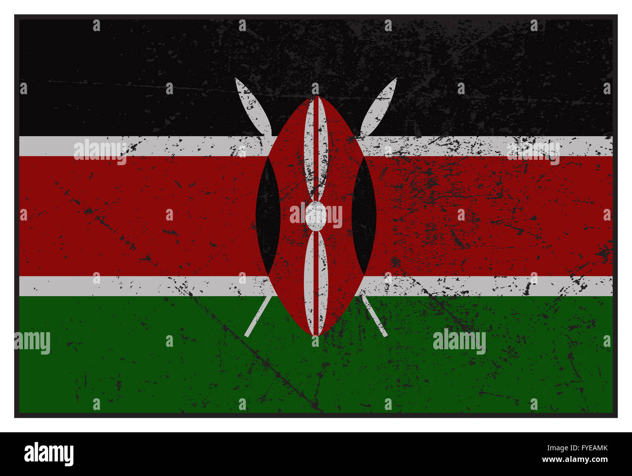 Flag kenya kenyan banner on hi-res stock photography and images - Alamy