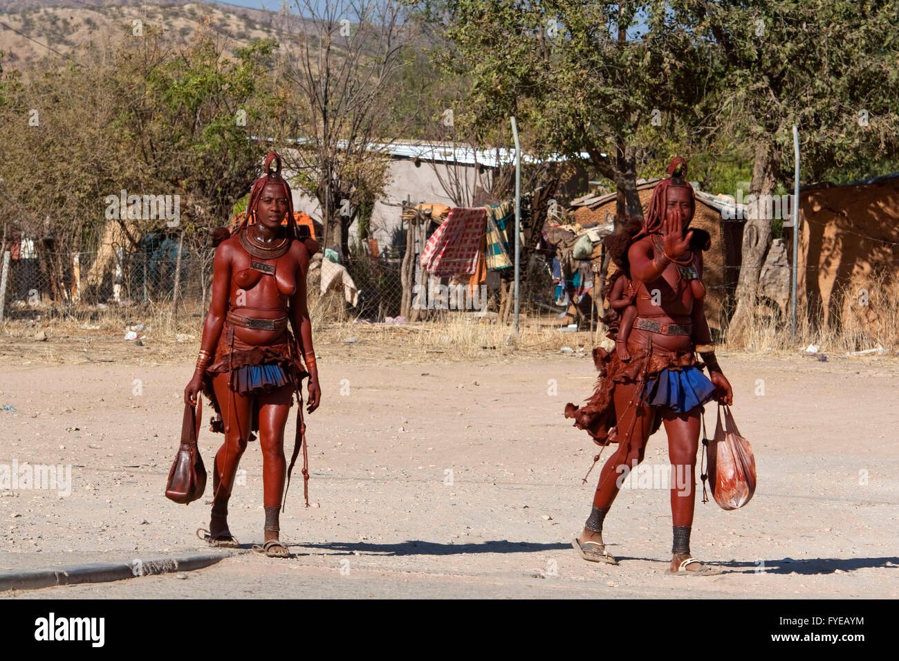 THE HIMBA are a nomadic people of Namibia. They adorn themselves with ...