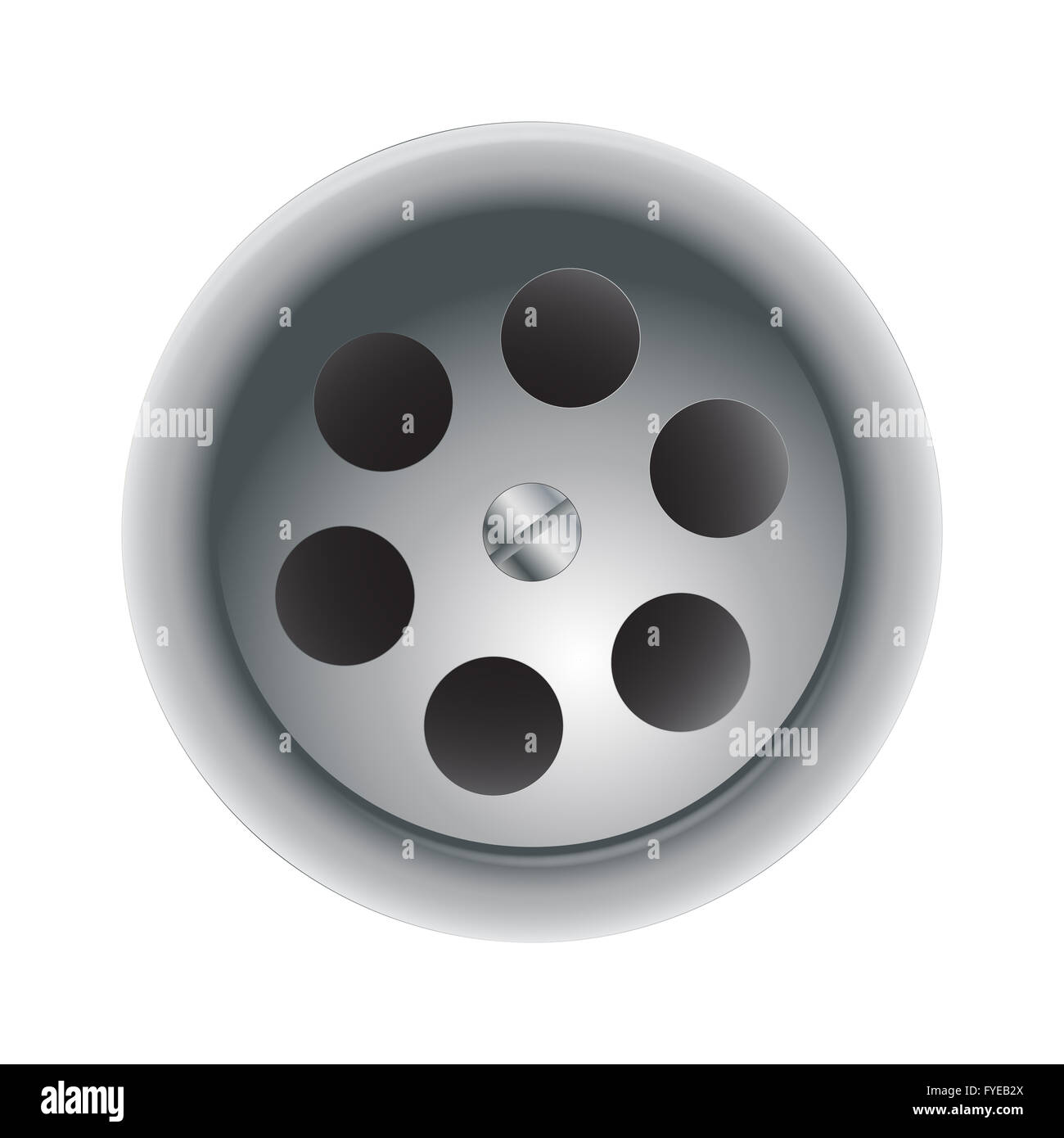 A plug hole isolated on a white background Stock Photo - Alamy