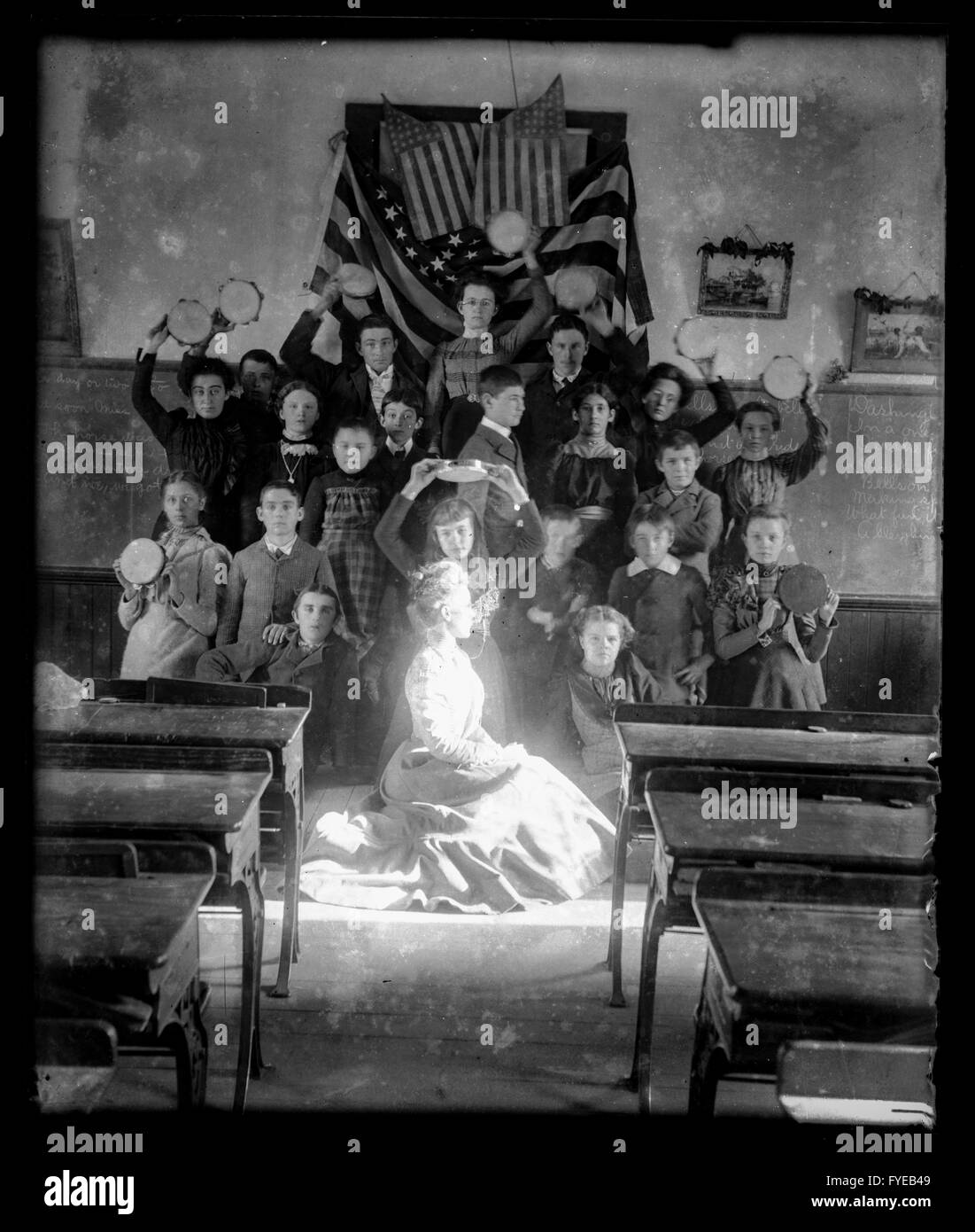 Victorian school class hi-res stock photography and images - Alamy