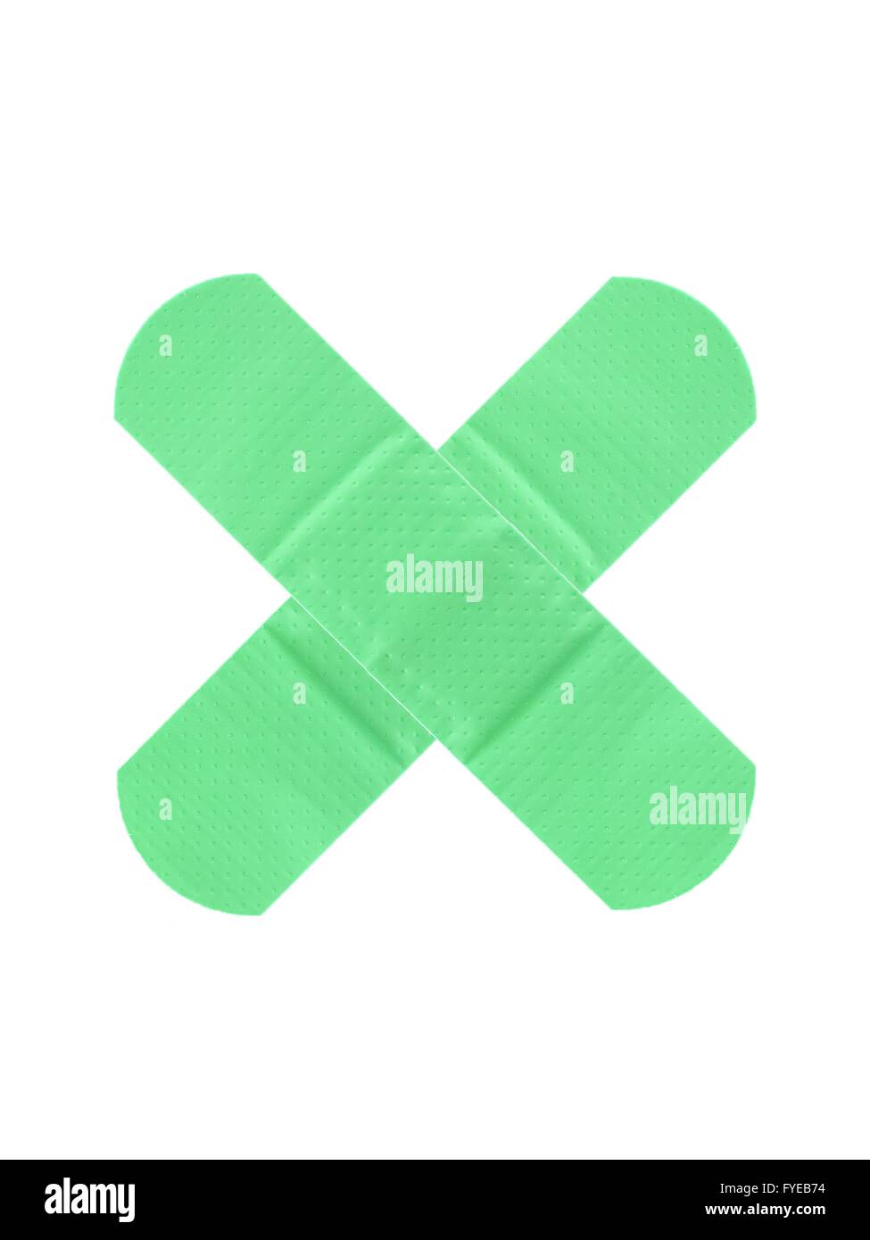 A band aid isolated against a white background Stock Photo - Alamy