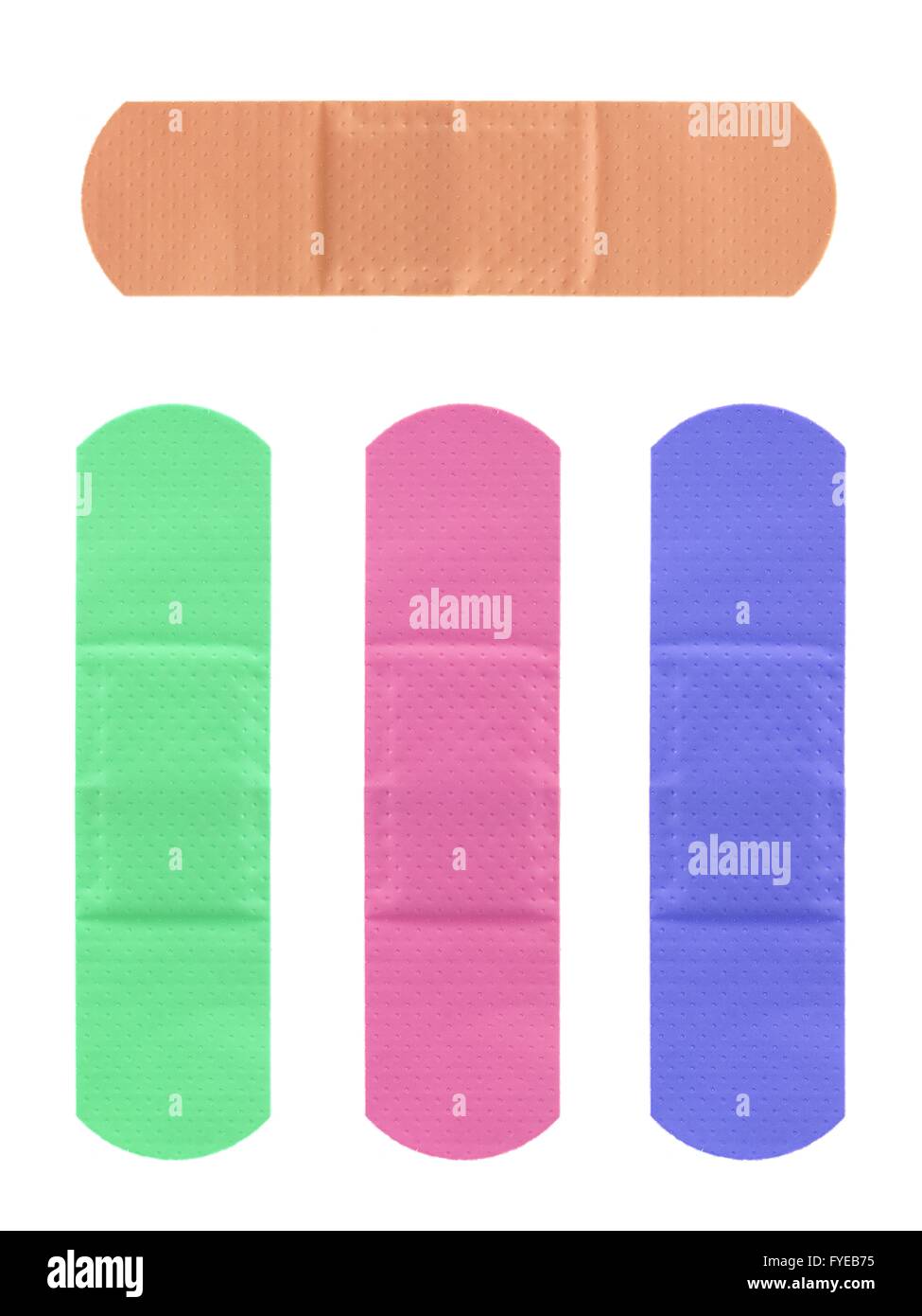 A band aid isolated against a white background Stock Photo - Alamy