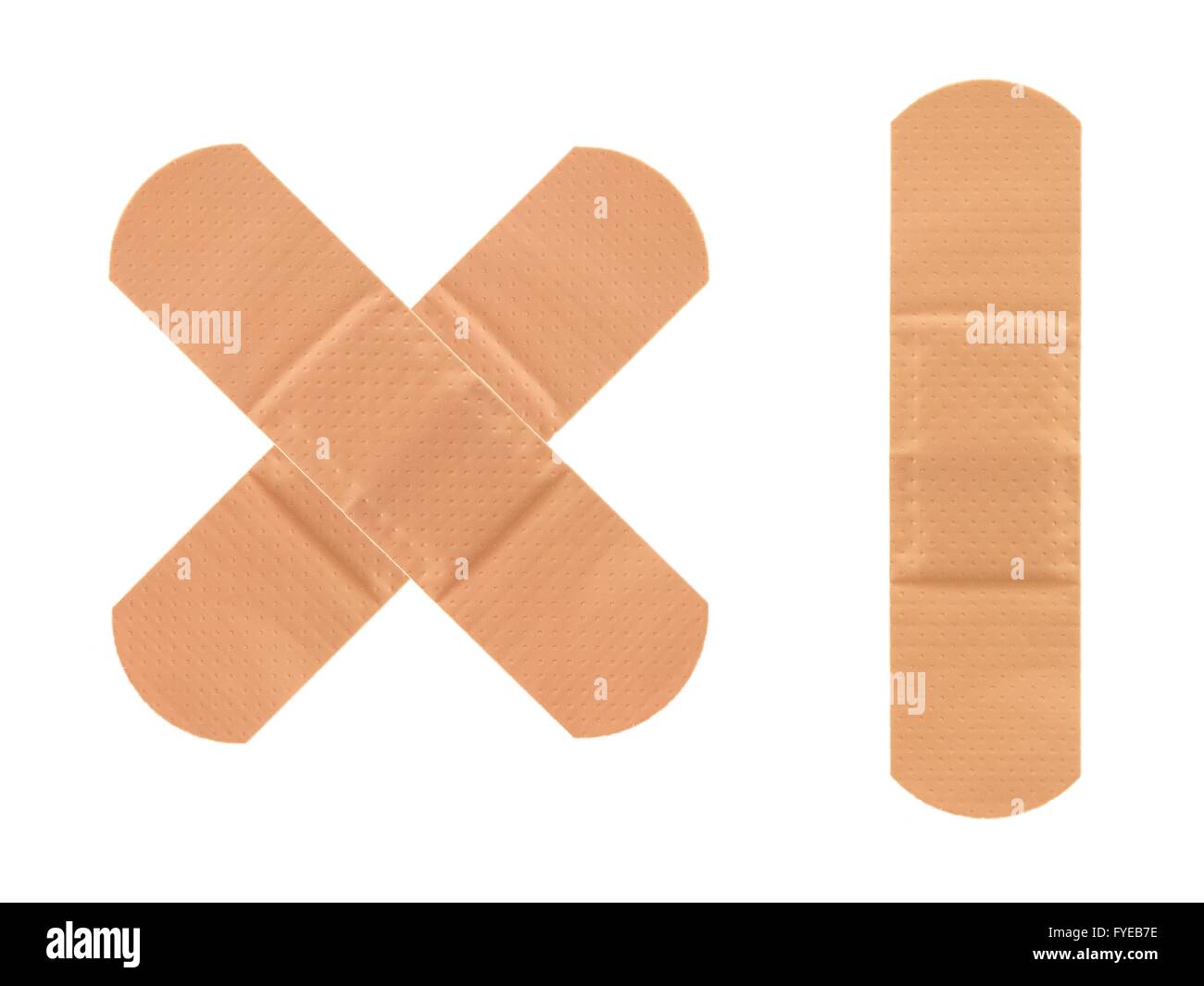 A band aid isolated against a white background Stock Photo - Alamy