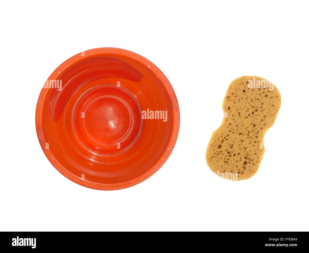 A cleaning bucket isolated against a white background Stock Photo - Alamy