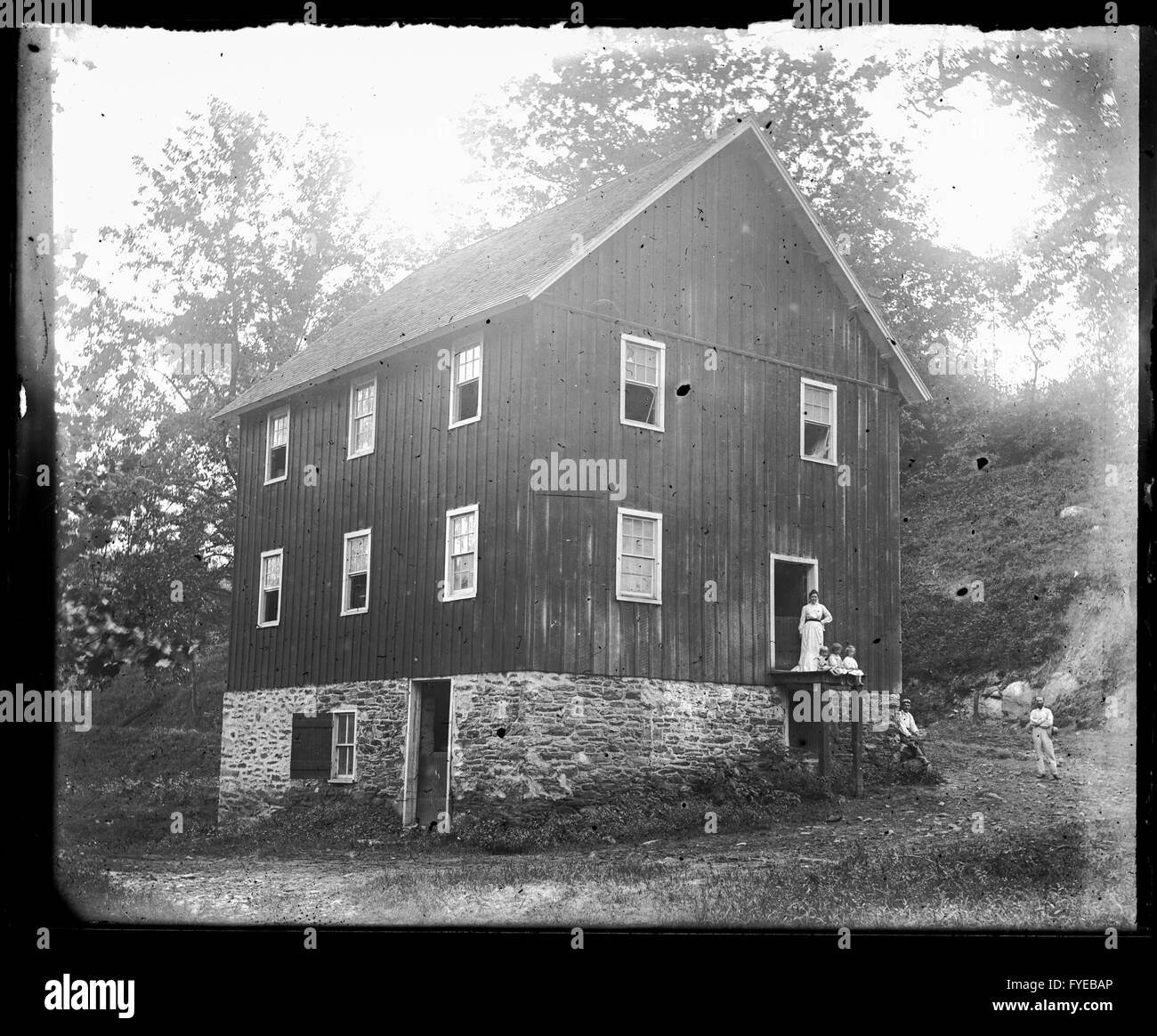 Victorian photograph of a farmhouse in Fallston, Maryland Stock Photo ...