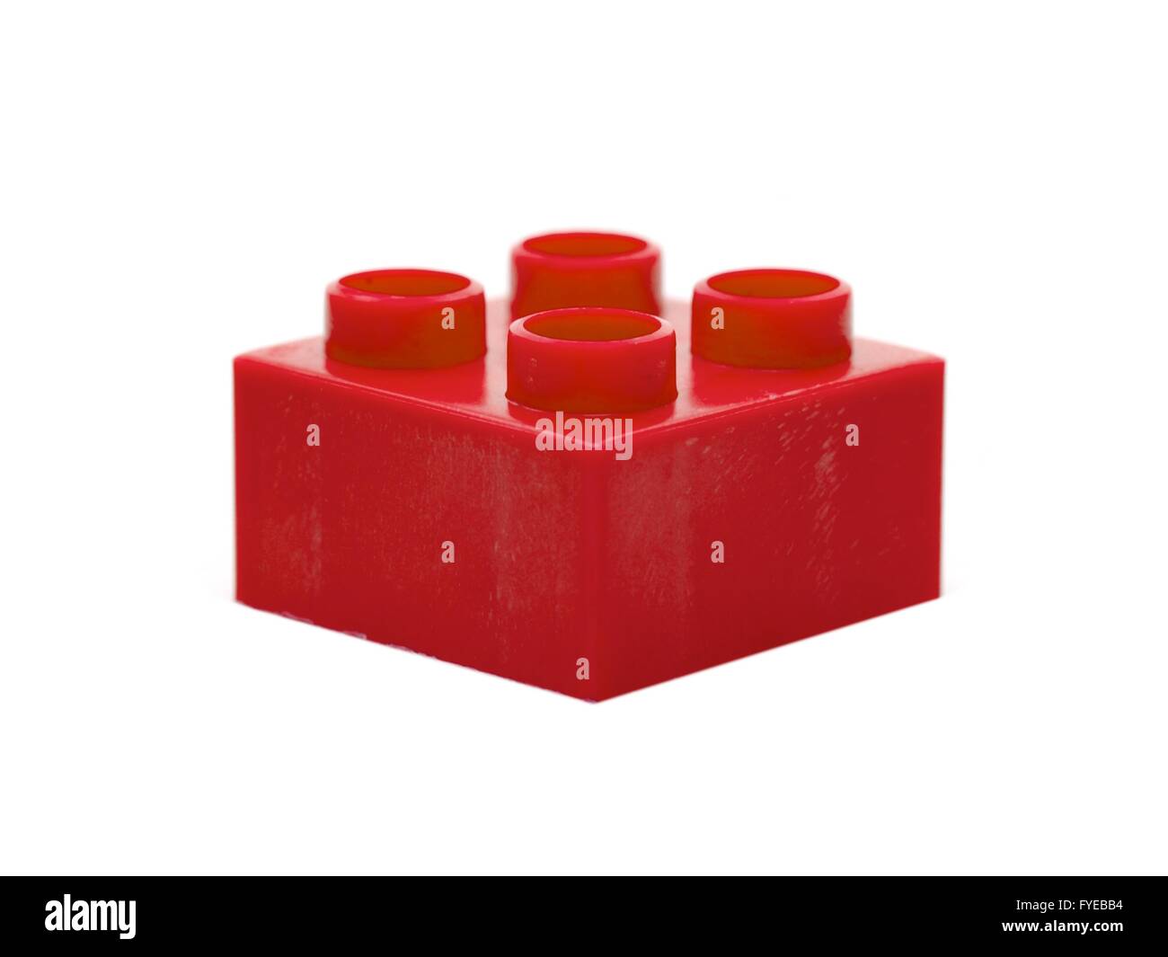 Large toy building blocks isolated against a white background Stock ...
