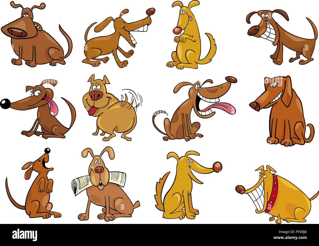 Cartoon dogs hi-res stock photography and images - Alamy
