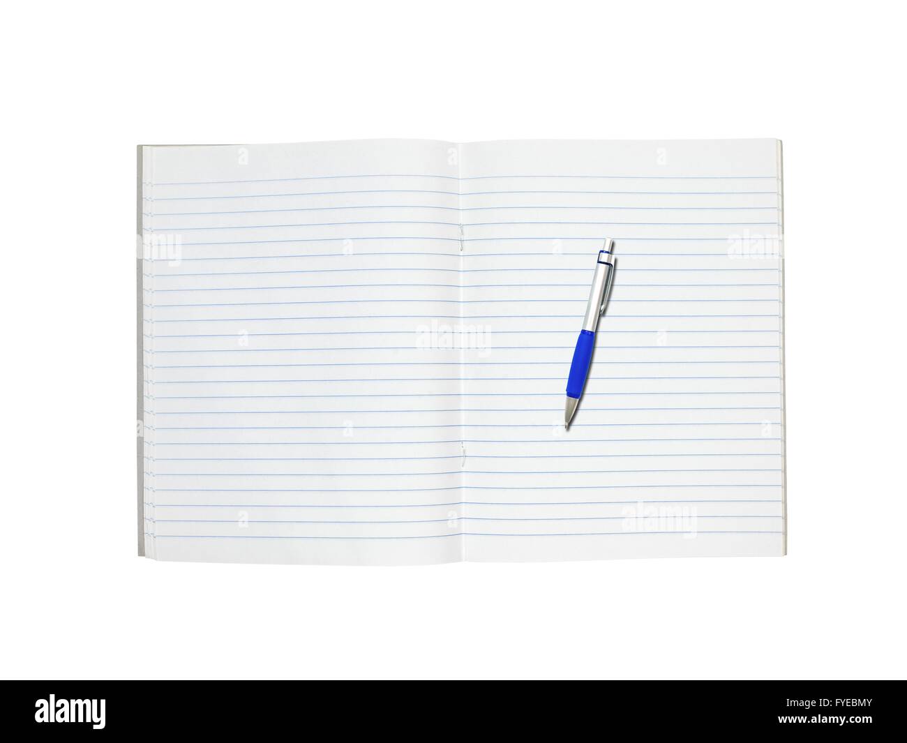 A notepad isolated against a white background Stock Photo - Alamy