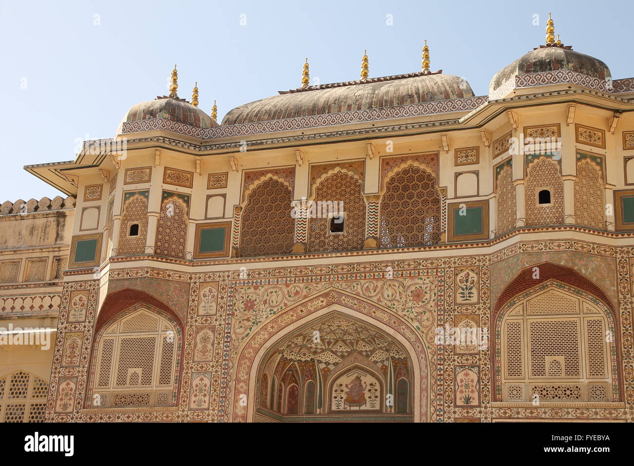 Ganesha gate in Amber Fort Stock Photo - Alamy