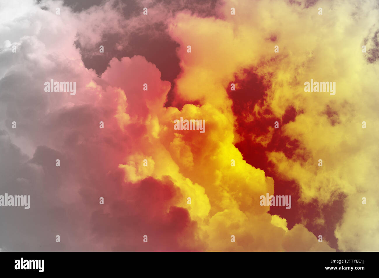 Red sky apocalyptic, end of the world concept, global warming Stock ...