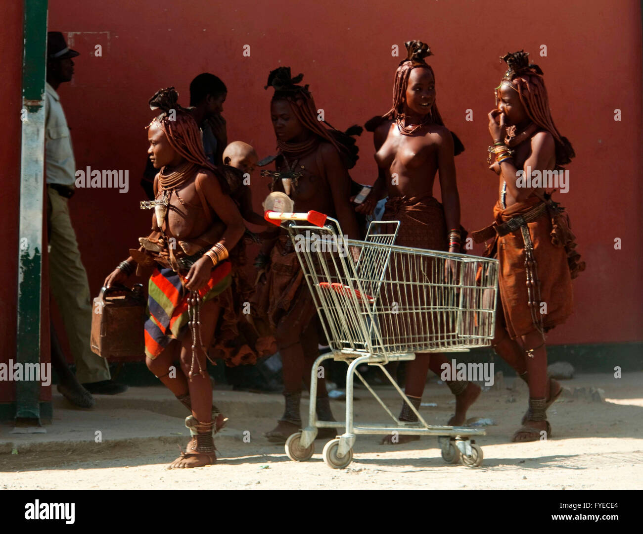 THE HIMBA are a nomadic people of Namibia. They adorn themselves with ...