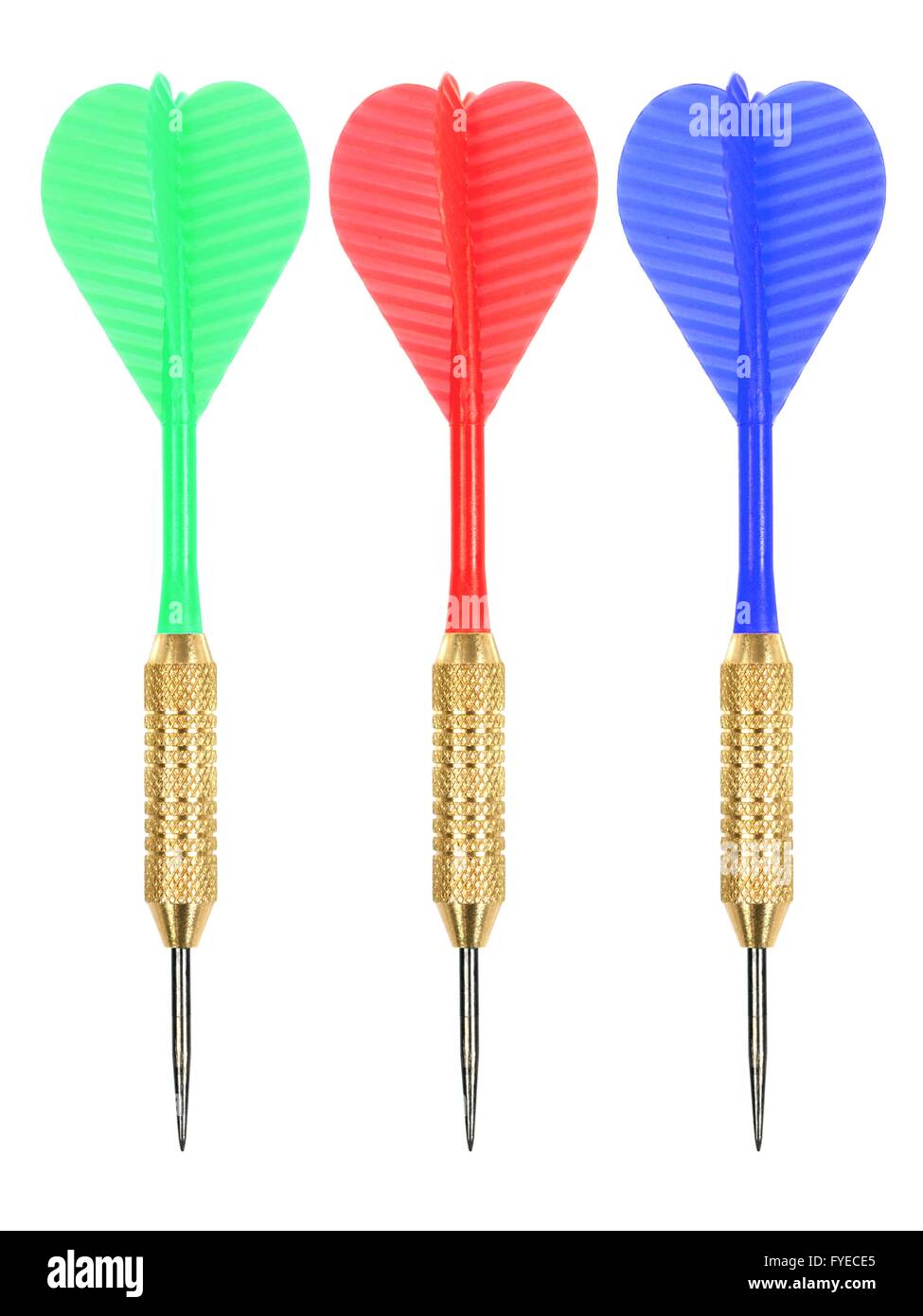 Playing darts isolated against a white background Stock Photo - Alamy
