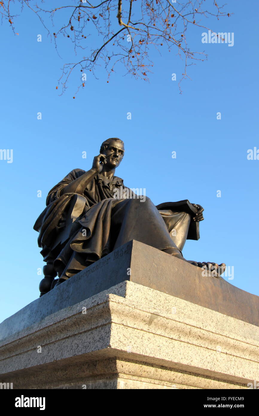 Statue of Jean-Jaques Rousseau, Geneva, Switzerlan Stock Photo - Alamy