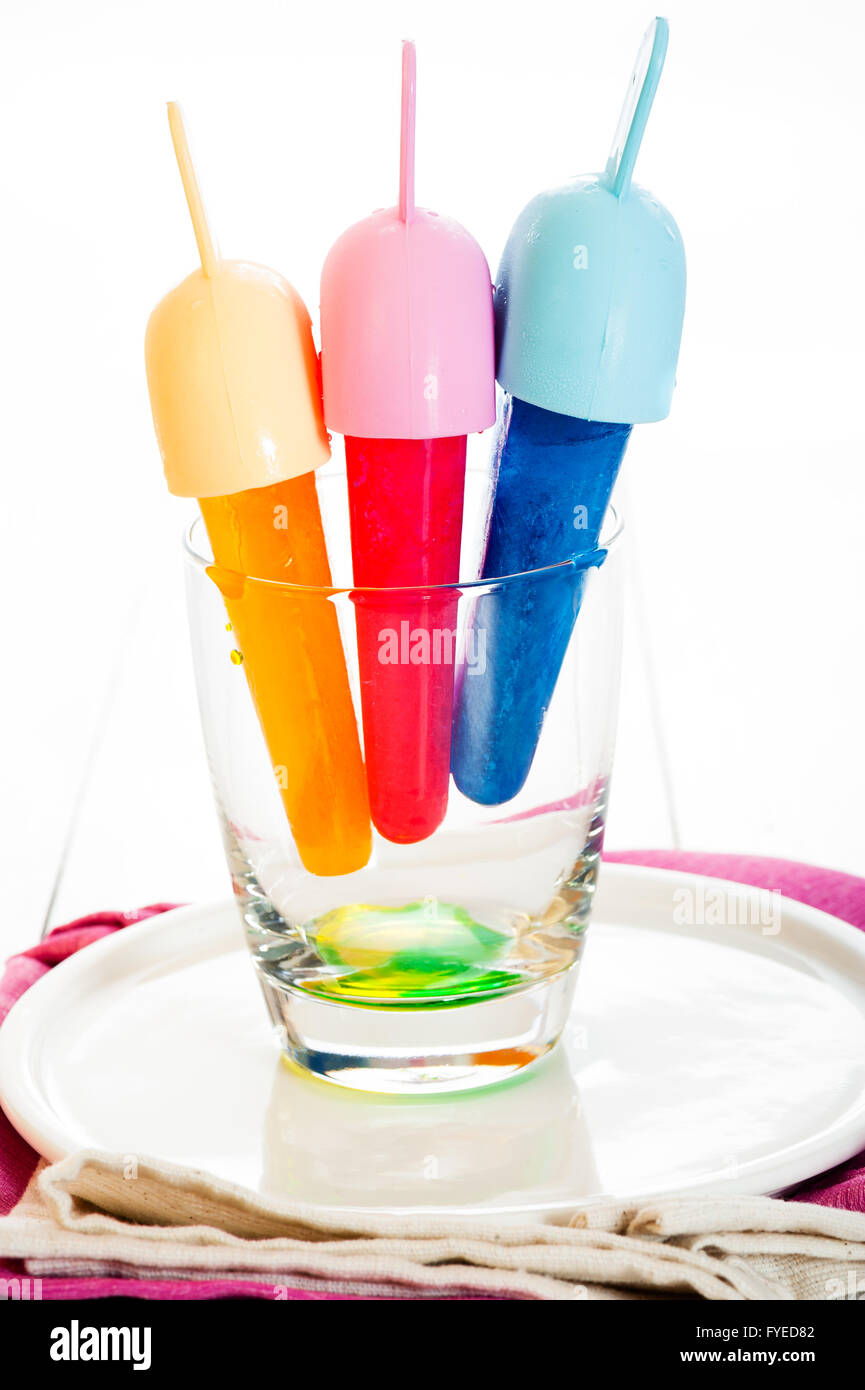 Orange ice lolly isolated hi-res stock photography and images - Alamy