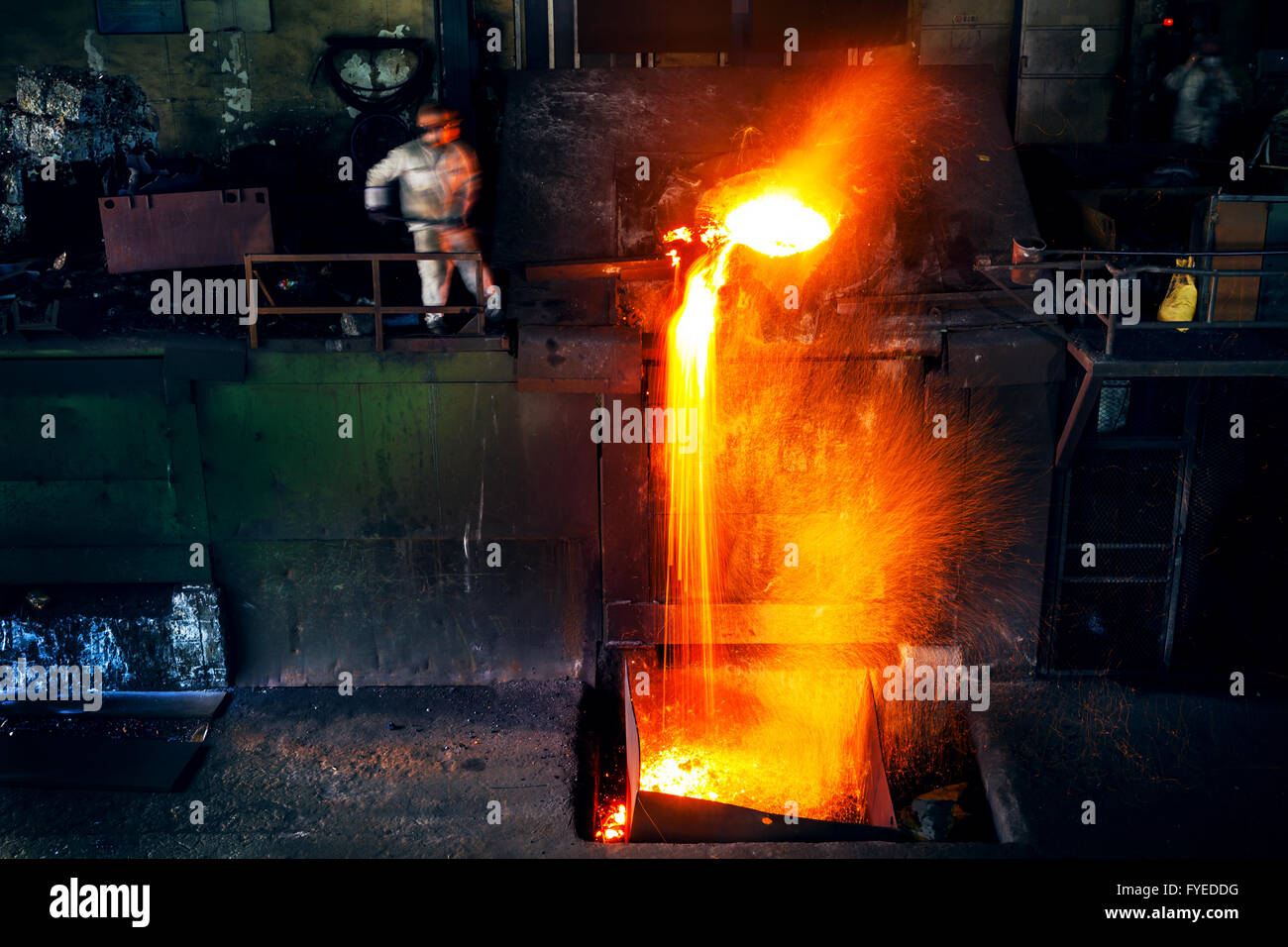 Open hearth steel furnace hi-res stock photography and images - Alamy