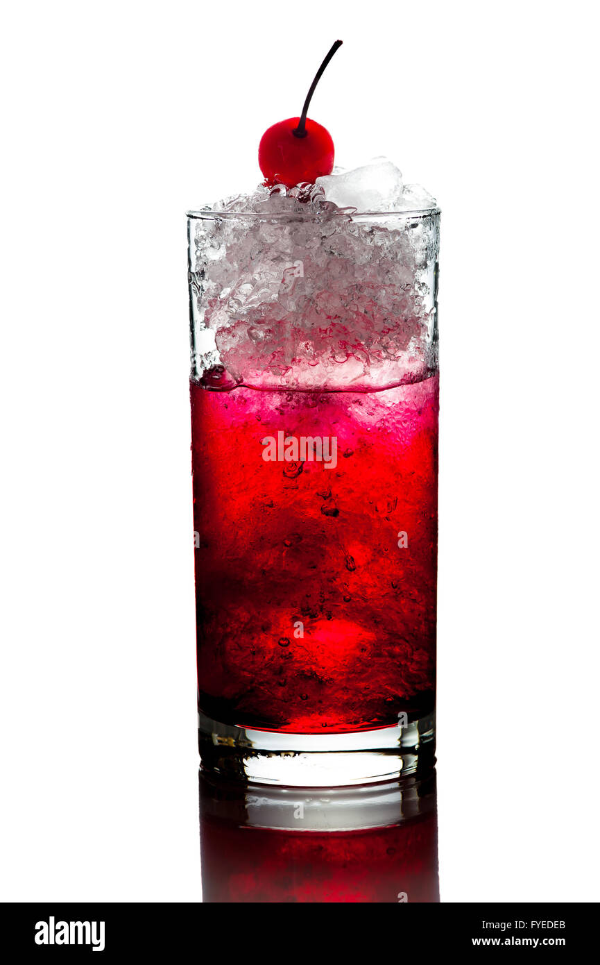 Red Alcoholic Cocktails Stock Photo - Alamy