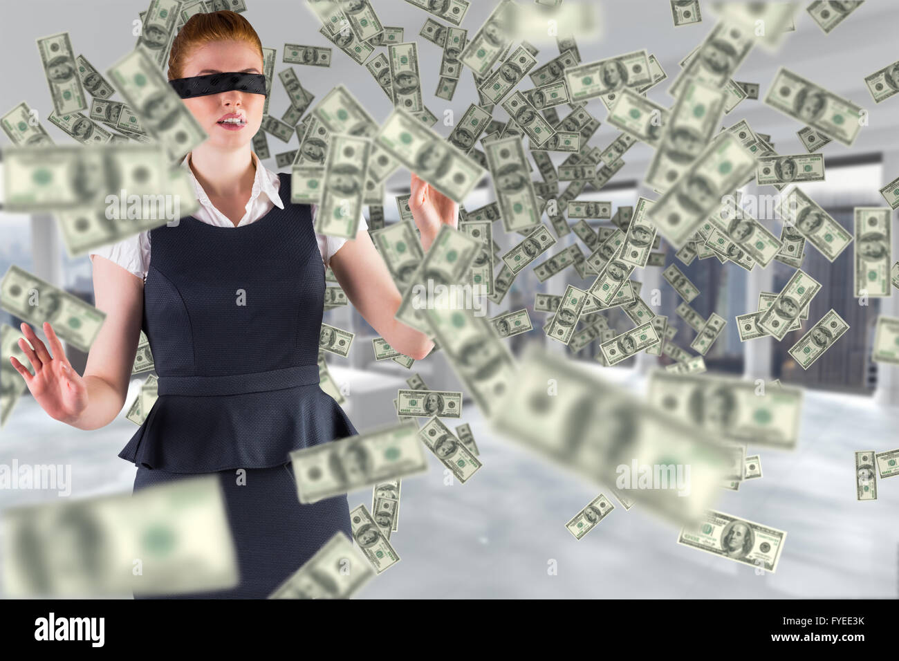 Blindfold money hi-res stock photography and images - Alamy