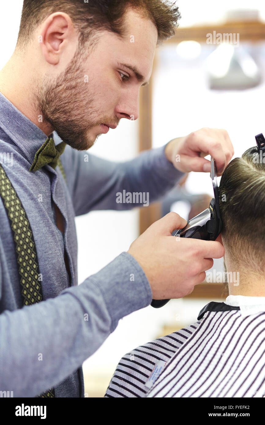 Barber working hi-res stock photography and images - Alamy