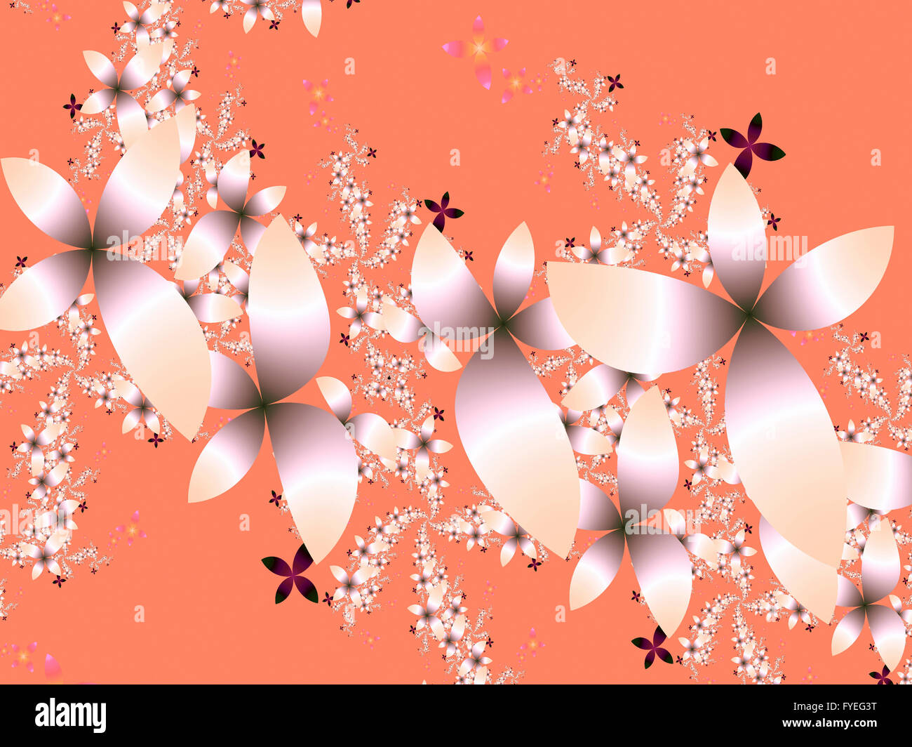 Abstract flower illustration hi-res stock photography and images - Alamy