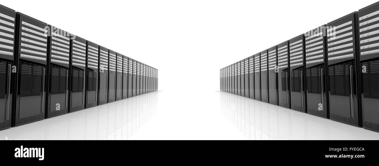 Server room layout Black and White Stock Photos & Images - Alamy