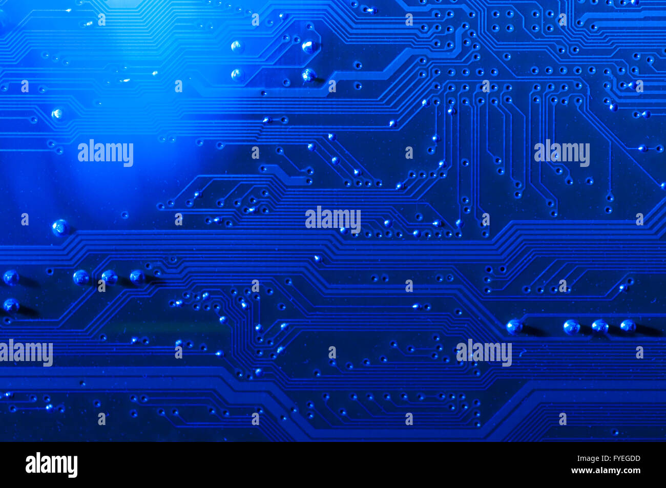 circuit picture with details and light effects Stock Photo - Alamy