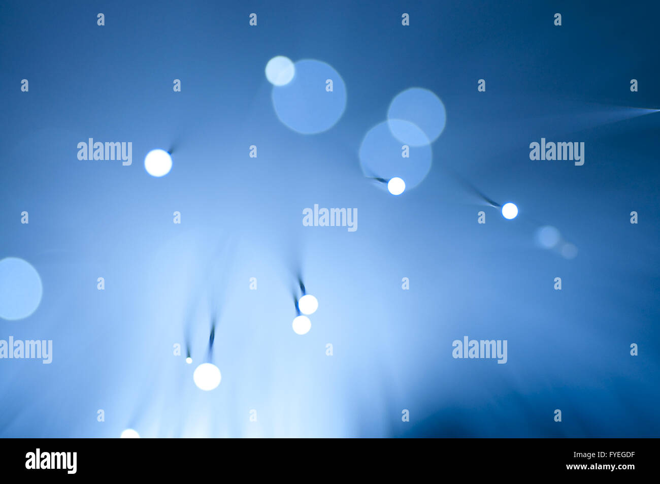 Optical fiber picture with details and light effects Stock Photo - Alamy
