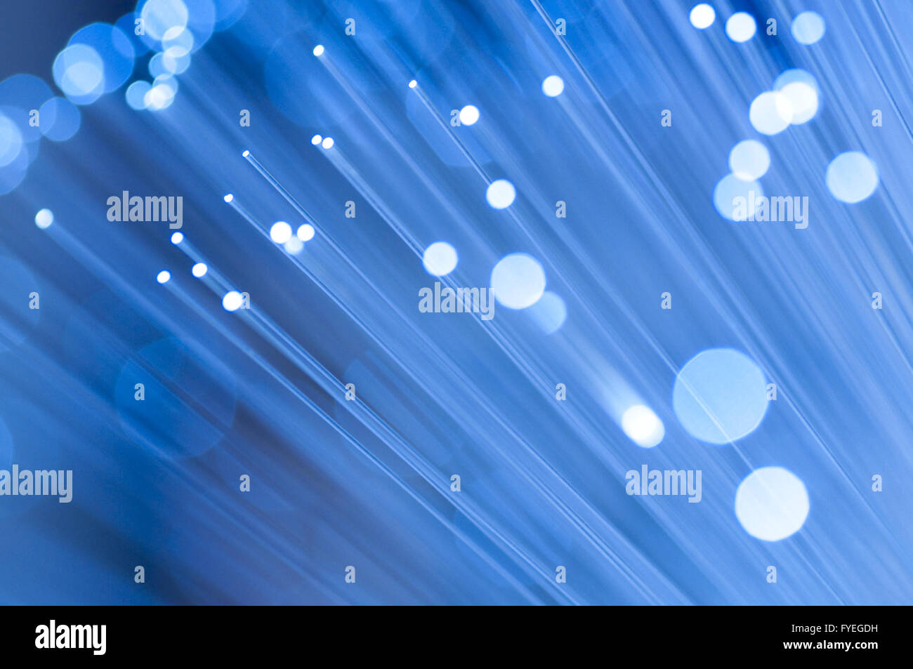 Optical fiber picture with details and light effects Stock Photo - Alamy