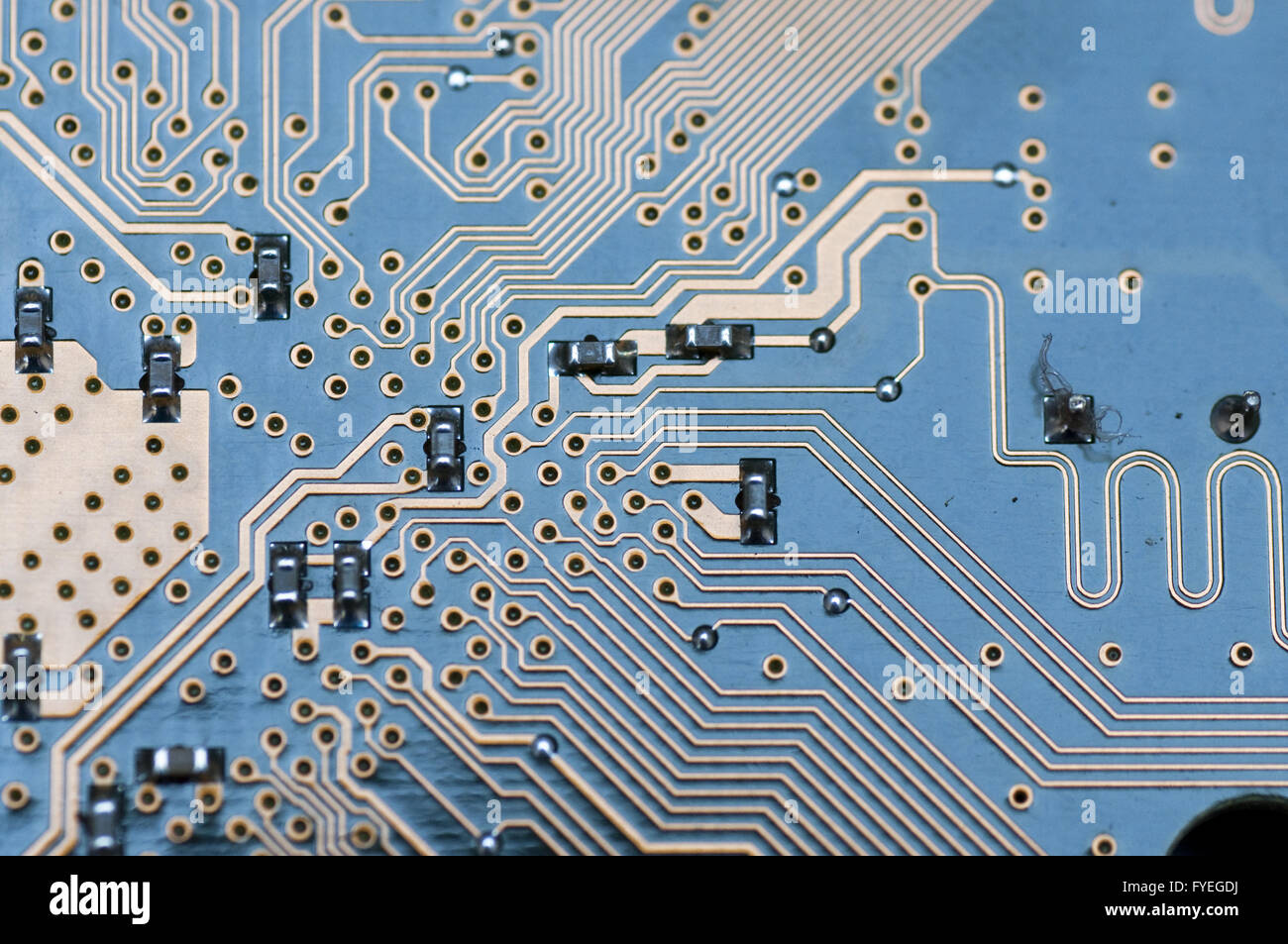 circuit picture with details and light effects Stock Photo - Alamy