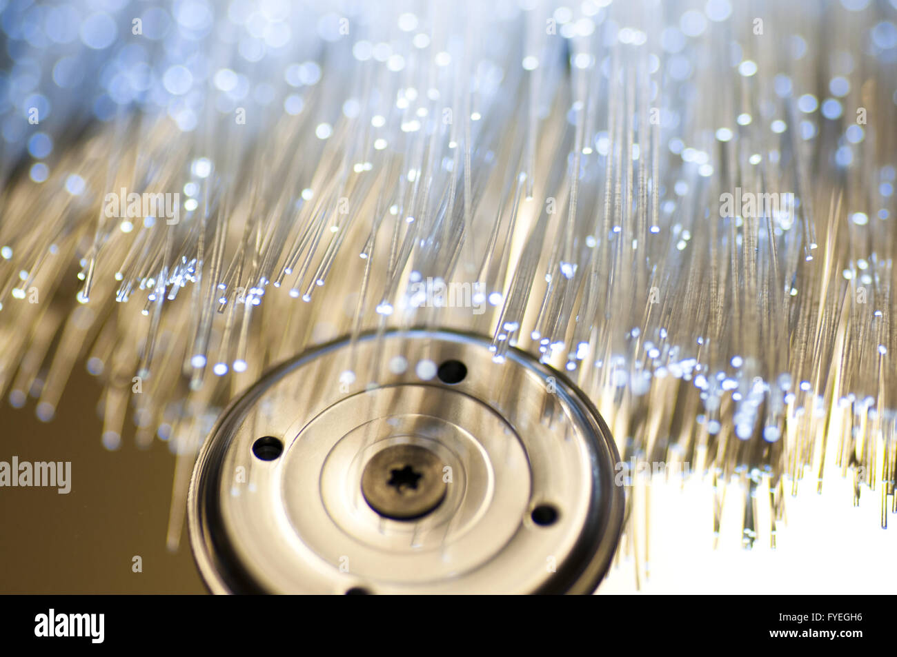 Optical fiber picture with details and light effects Stock Photo - Alamy