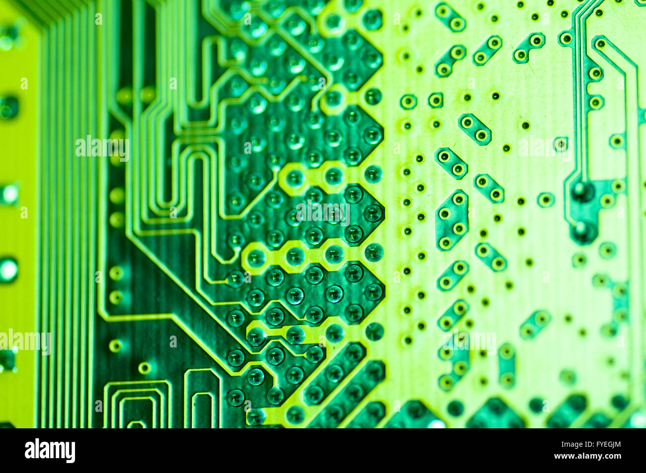 circuit picture with details and light effects Stock Photo - Alamy