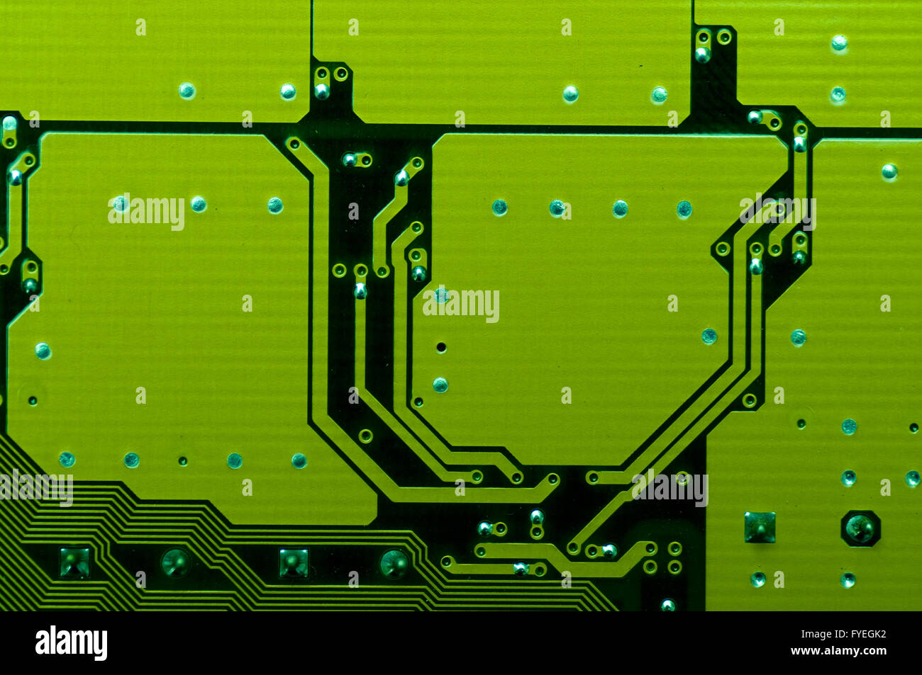 circuit picture with details and light effects Stock Photo - Alamy