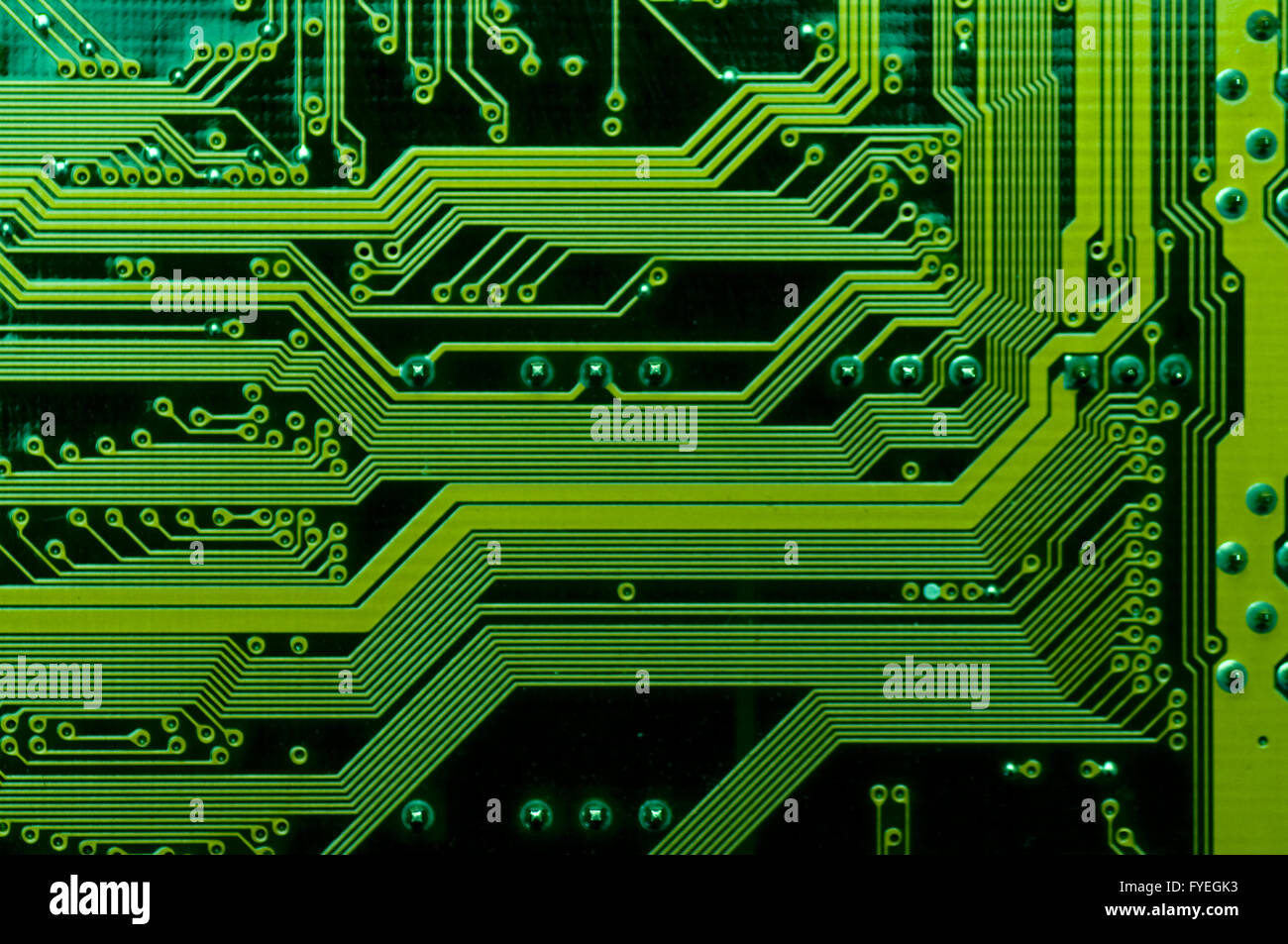 circuit picture with details and light effects Stock Photo - Alamy