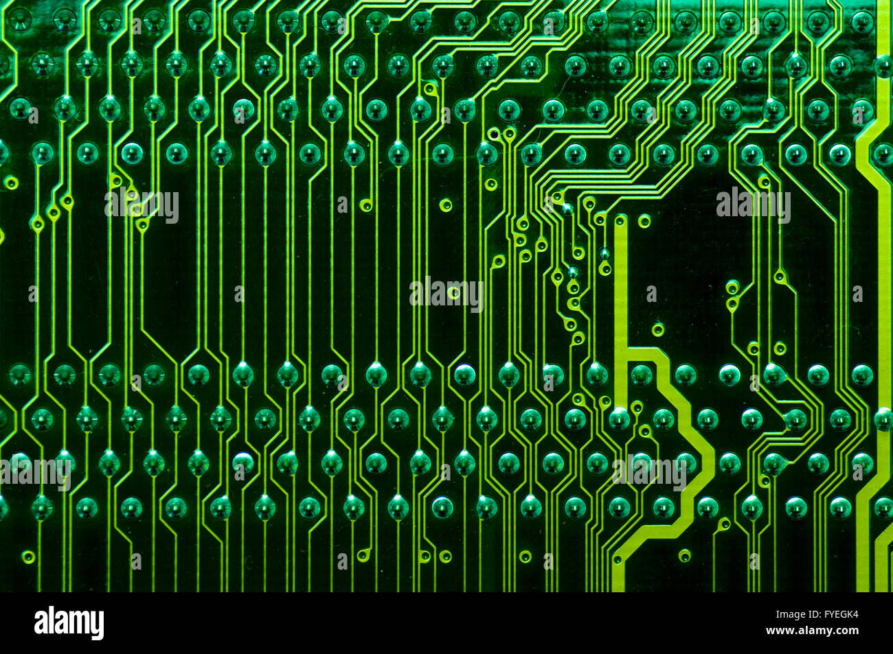 circuit picture with details and light effects Stock Photo - Alamy