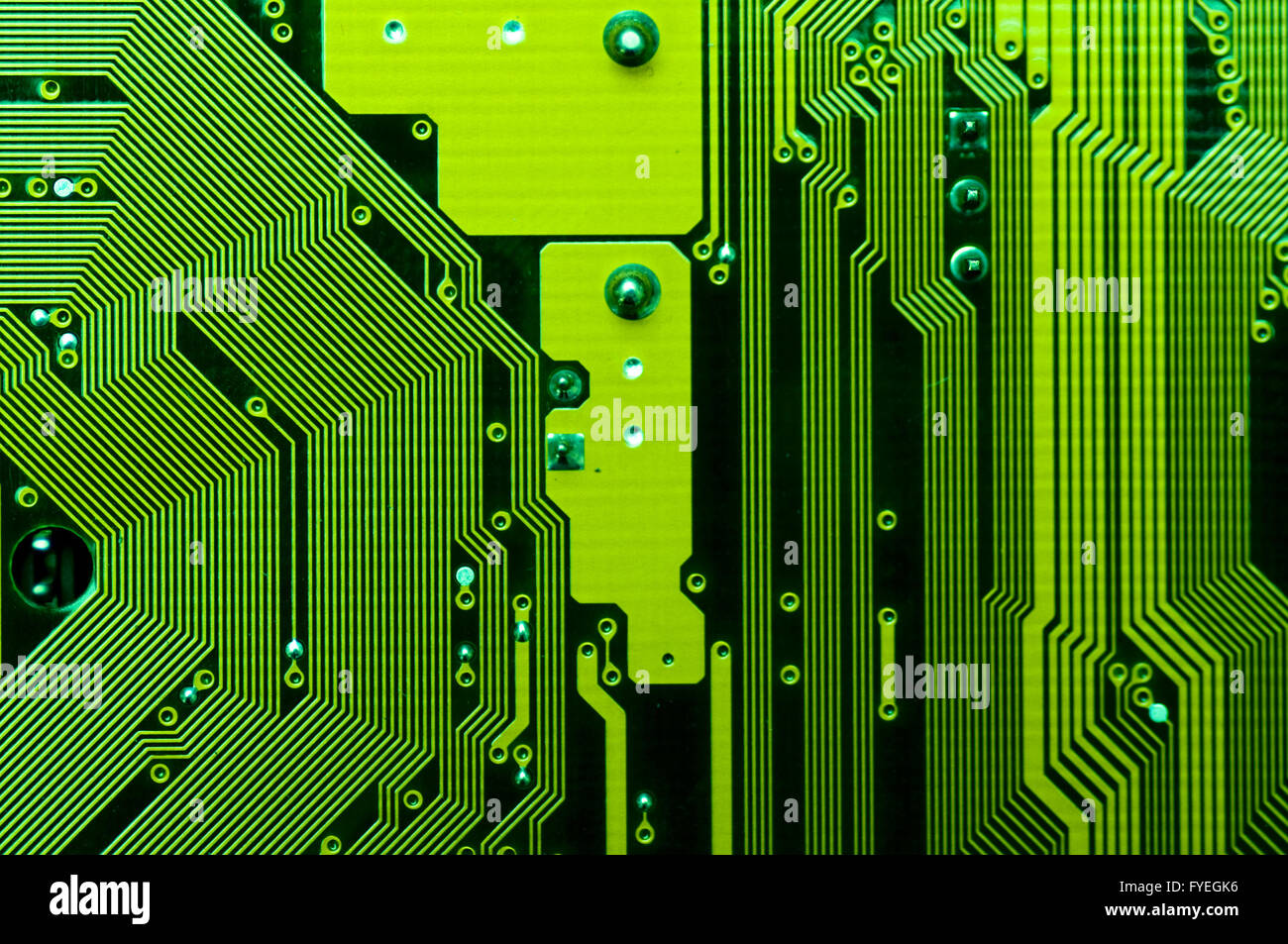 circuit picture with details and light effects Stock Photo - Alamy