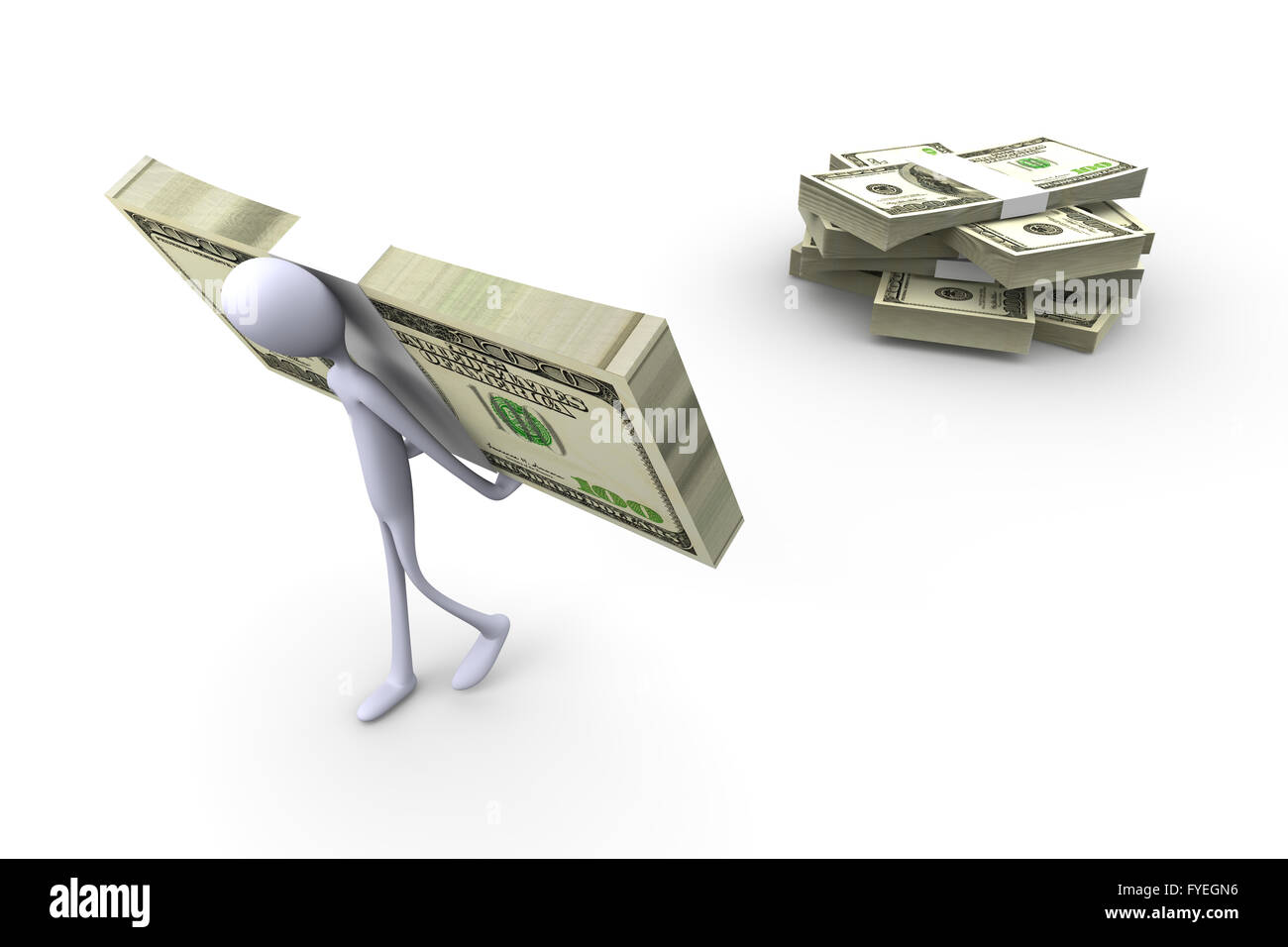 Pick up your cash Stock Photo - Alamy