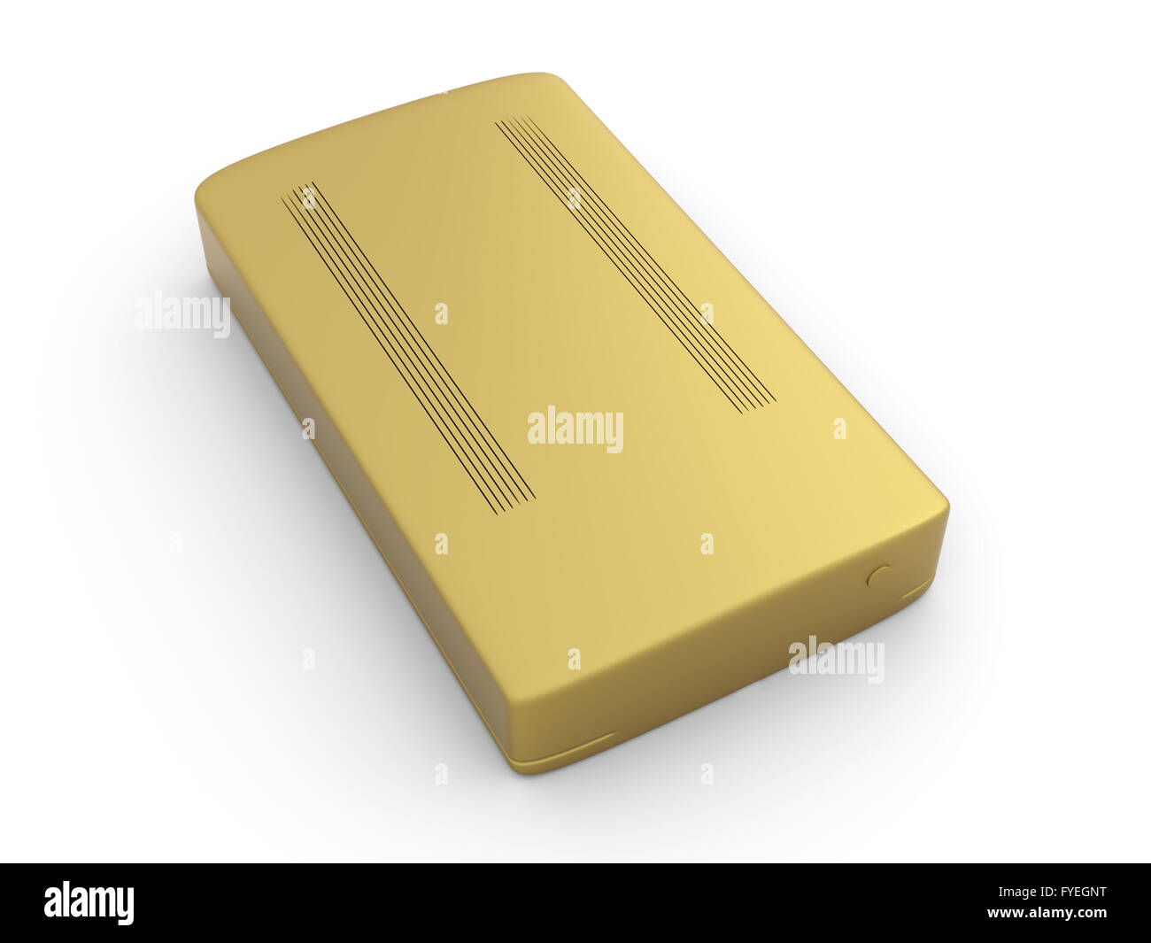 Golden Hard Drive Stock Photo - Alamy