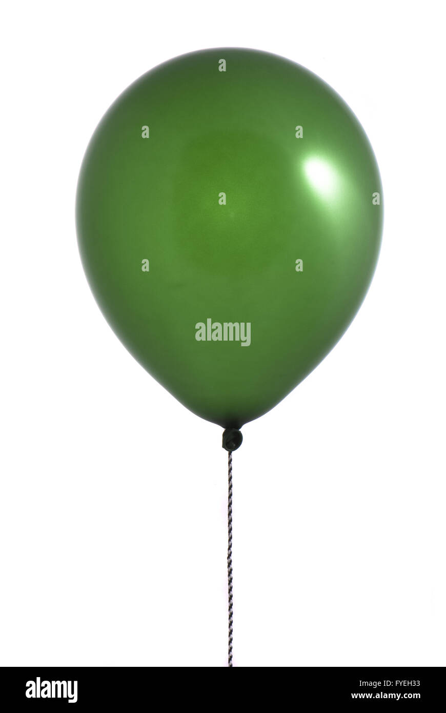Green party balloon on Cut Out Stock Images & Pictures - Alamy
