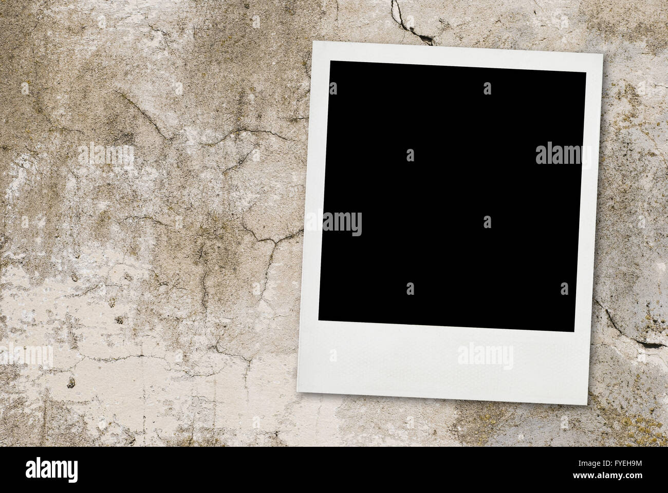 Vintage photo card on wall background Stock Photo - Alamy