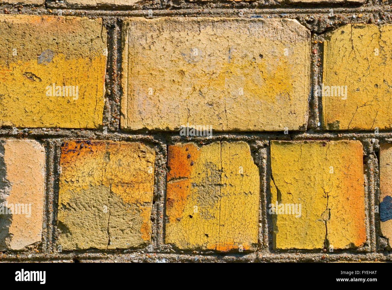 Yellow bricks wall background Stock Photo - Alamy