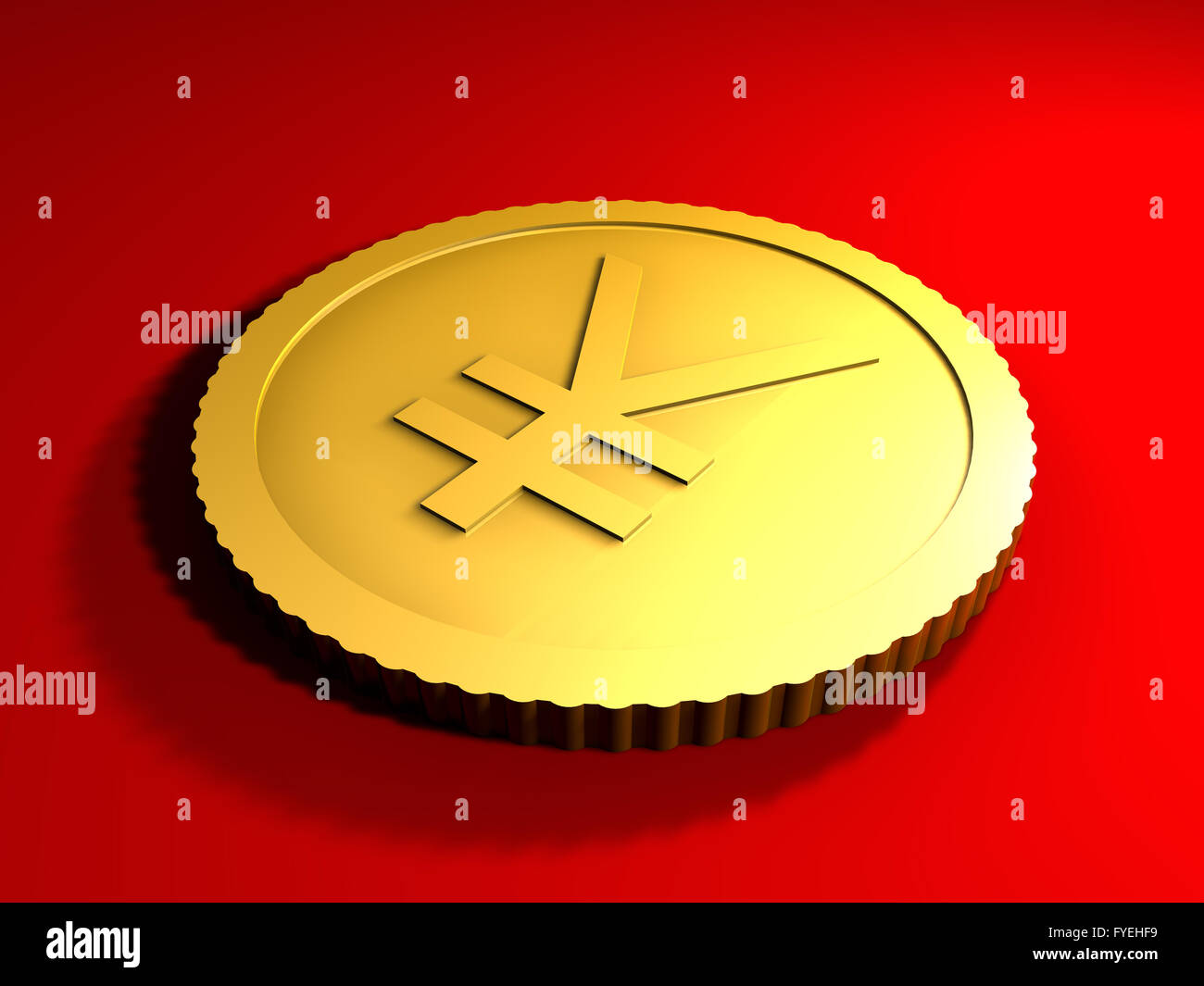 Generic Yen Coin Stock Photo - Alamy