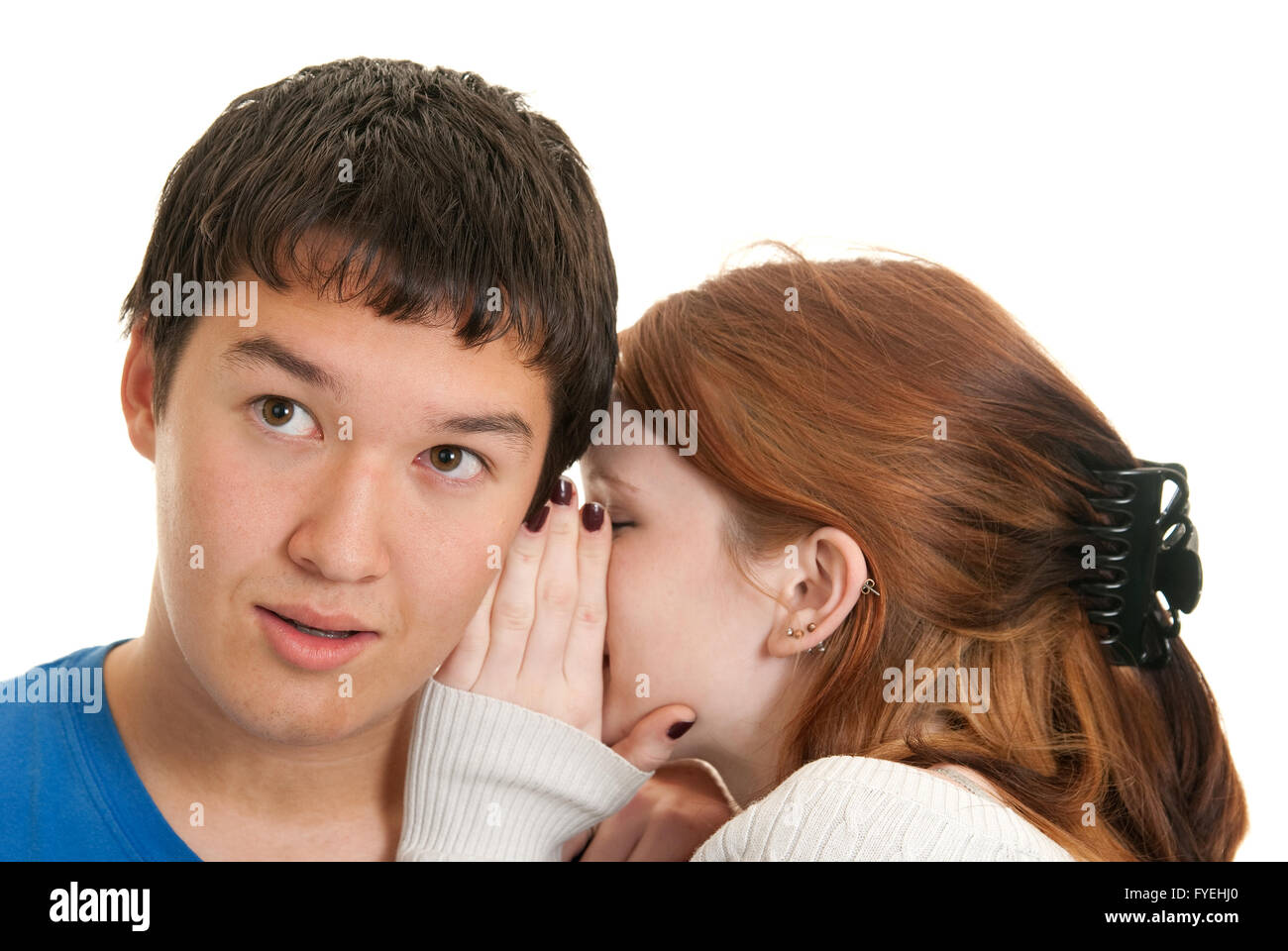 Telling a secret Stock Photo - Alamy