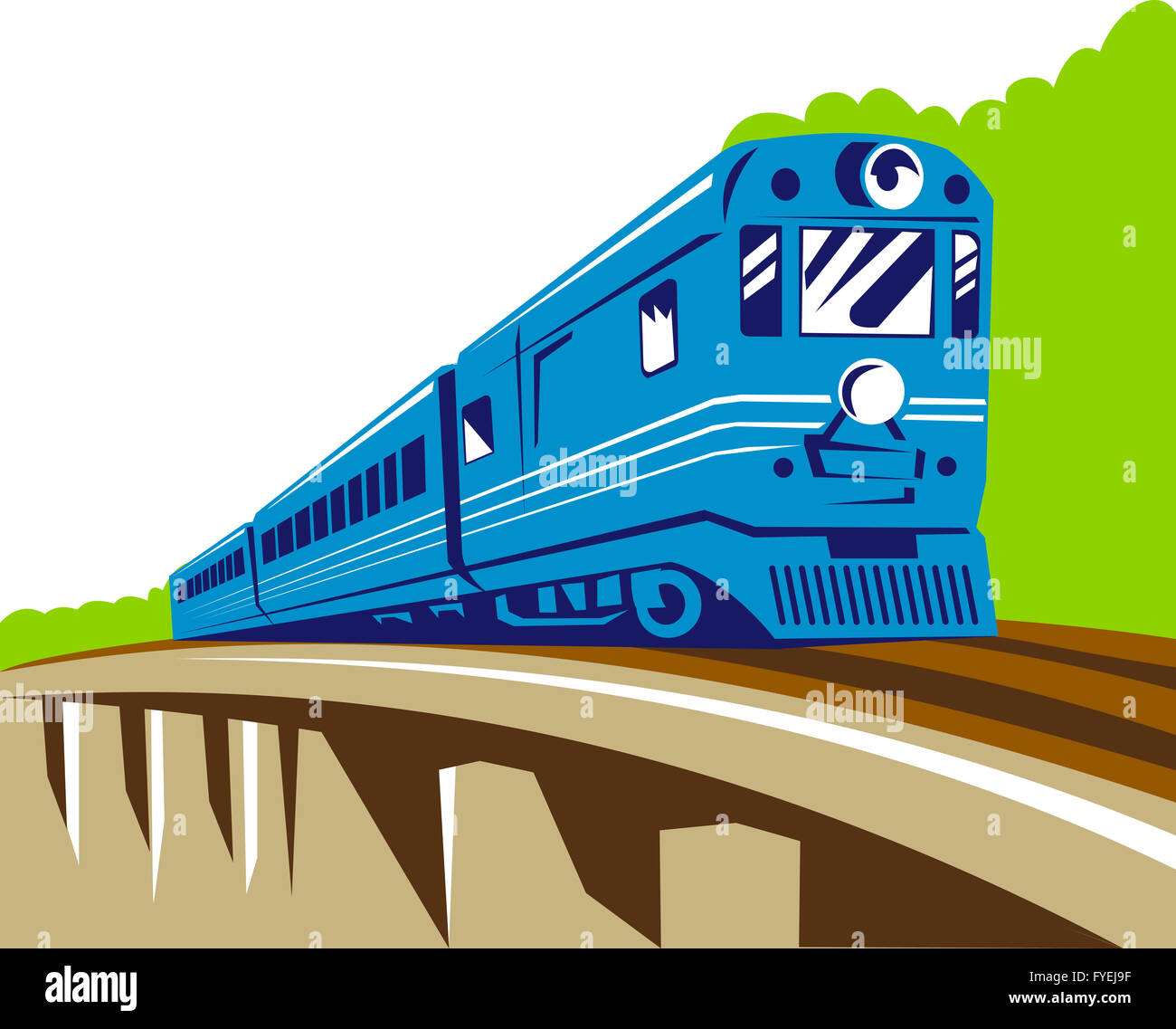 Passenger train clipart illustration hi-res stock photography and ...