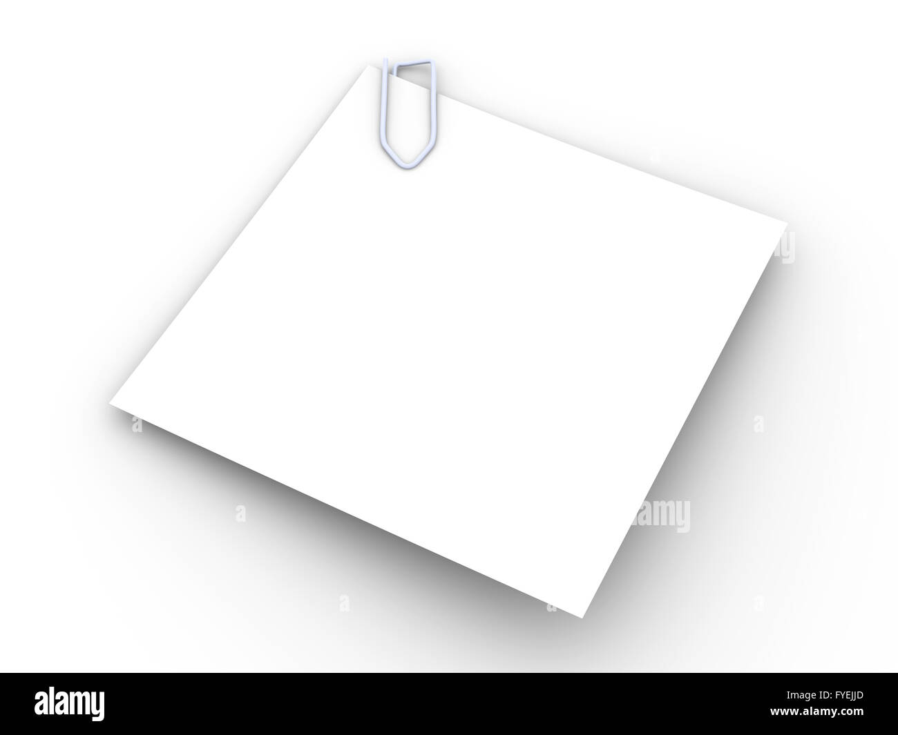 Clipped Paper Note Stock Photo - Alamy