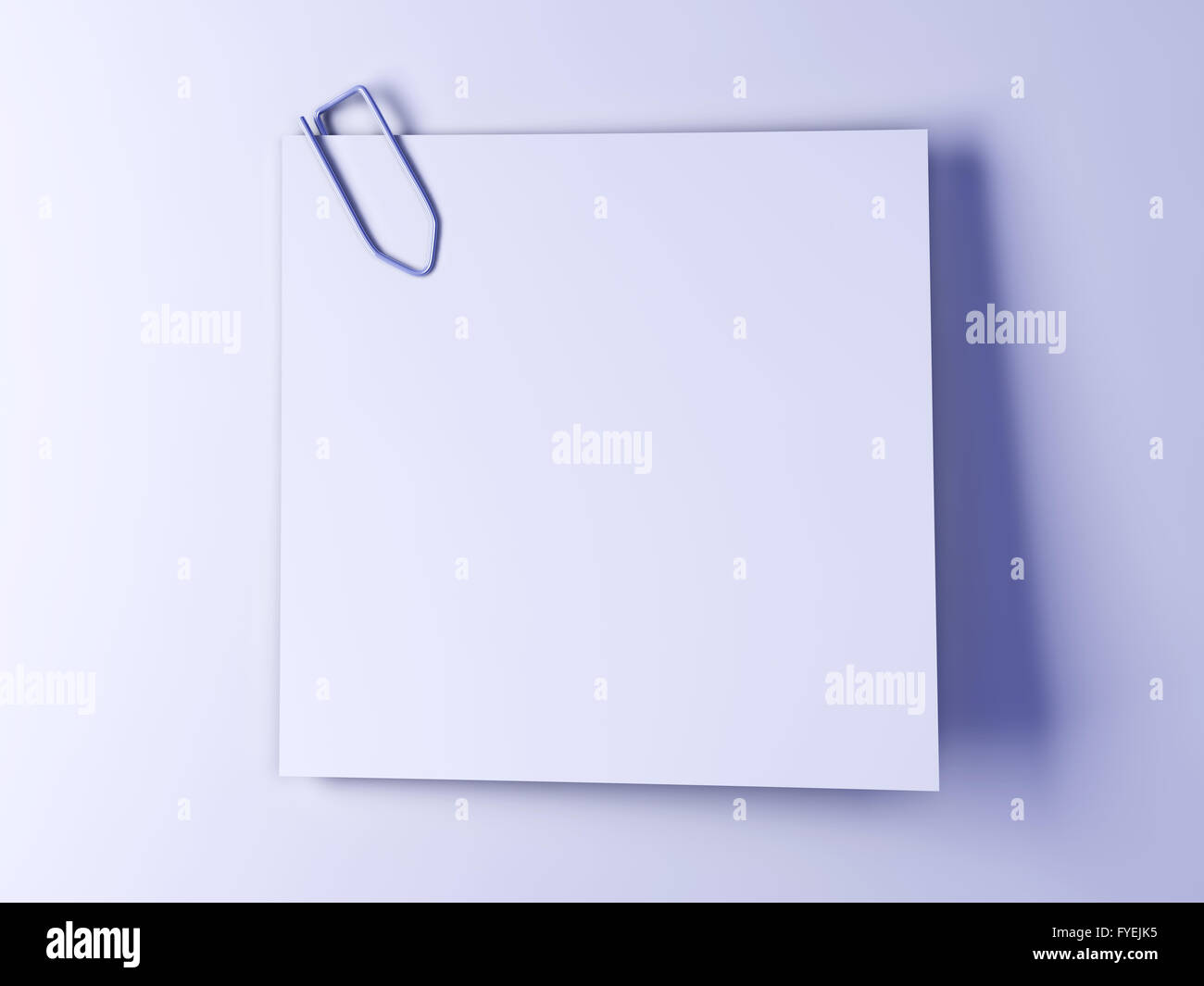 Clipped Paper Note Stock Photo - Alamy