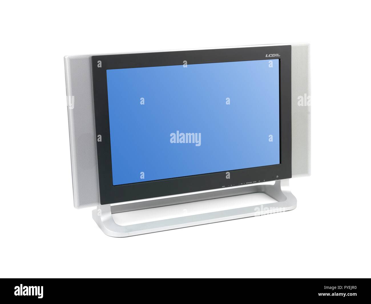 A LCD TV monitor isolated against a white background Stock Photo - Alamy
