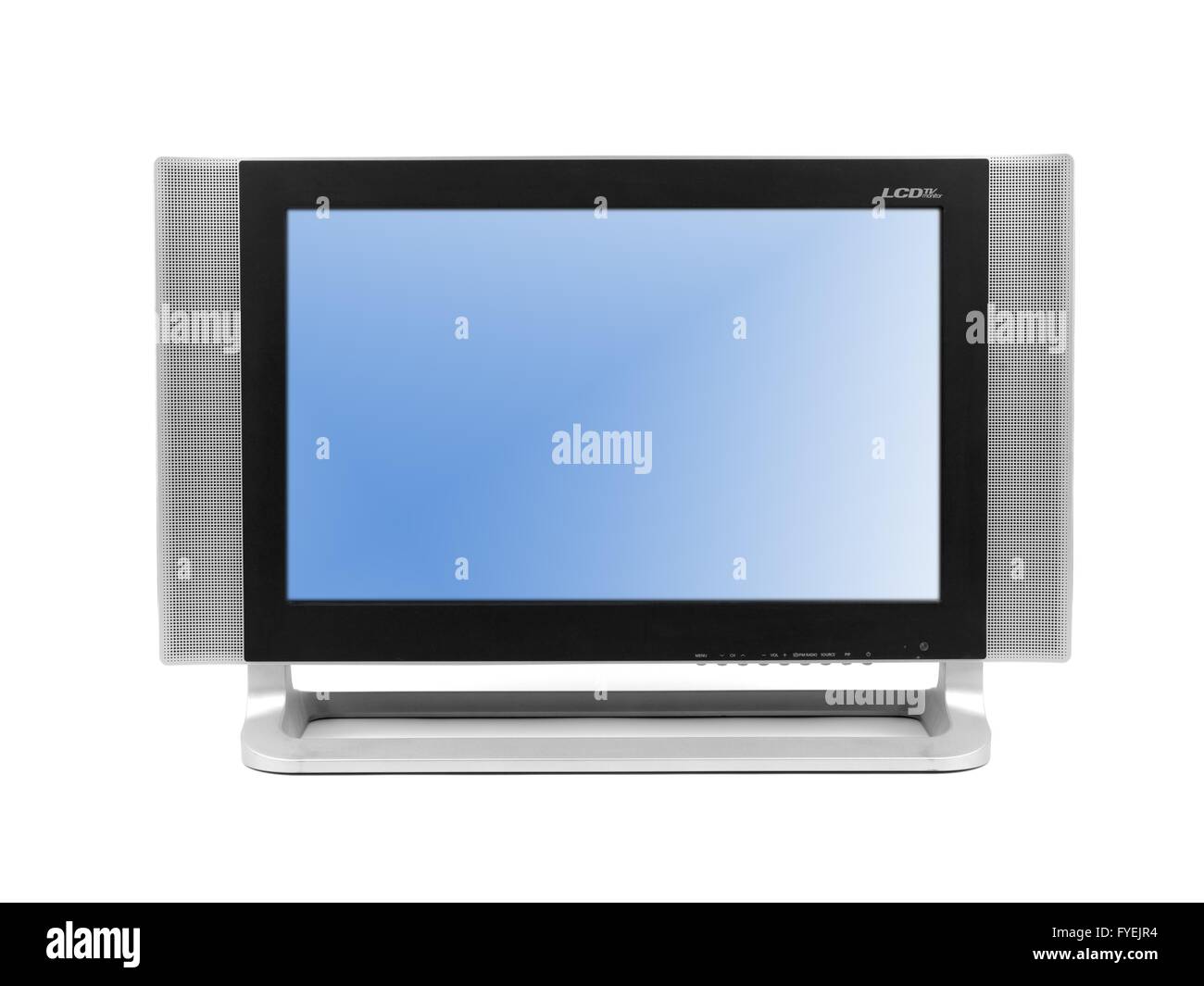 A LCD TV monitor isolated against a white background Stock Photo - Alamy