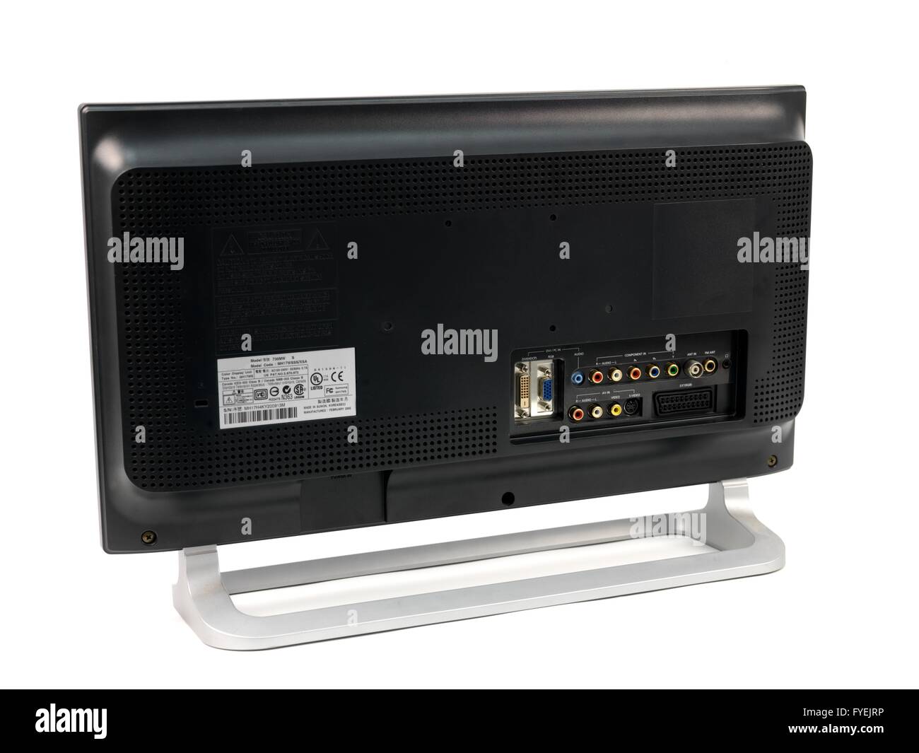 A LCD TV monitor isolated against a white background Stock Photo - Alamy