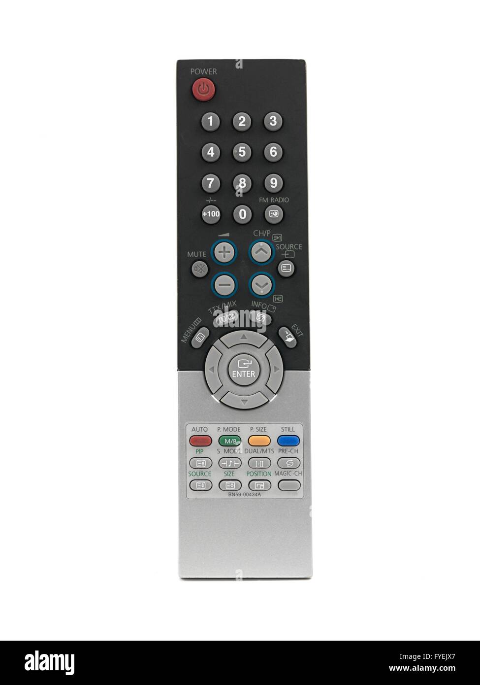 A remote control isolated against a white background Stock Photo - Alamy