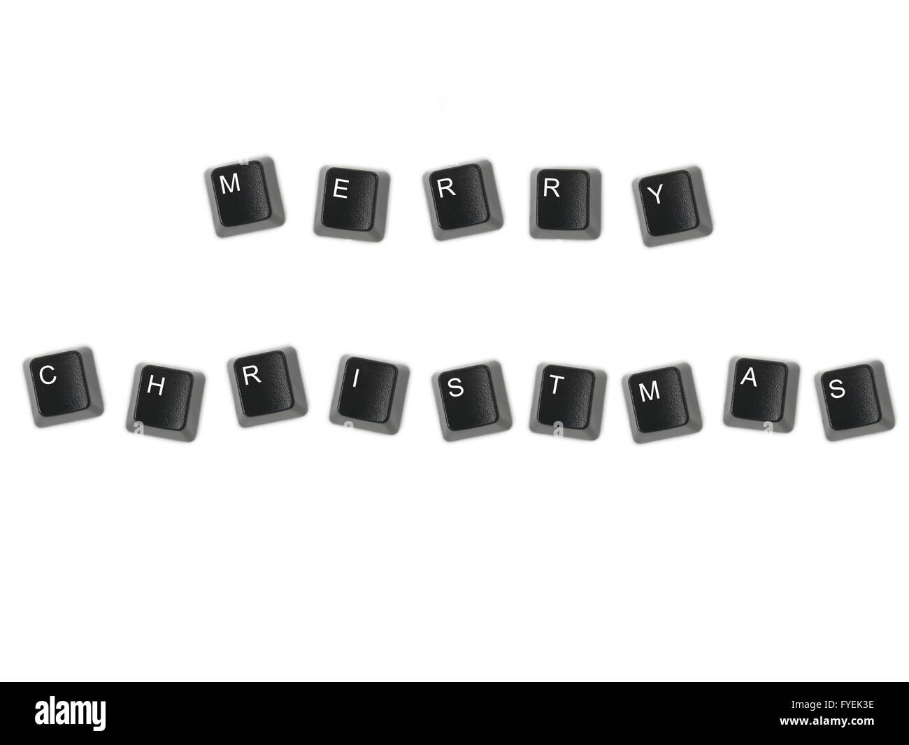 Keyboard keys isolated against a white background Stock Photo - Alamy