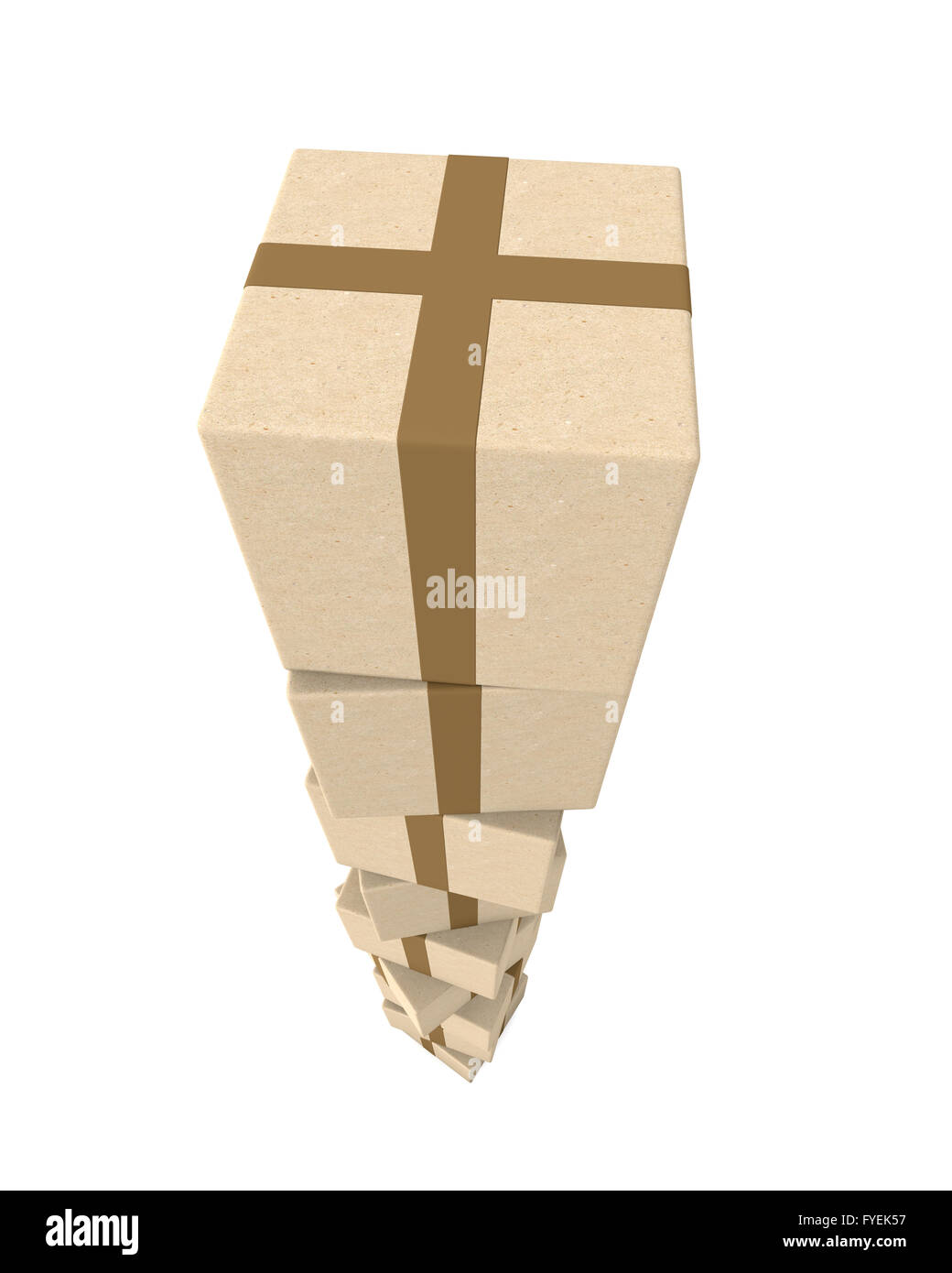Stack of Packages Stock Photo - Alamy